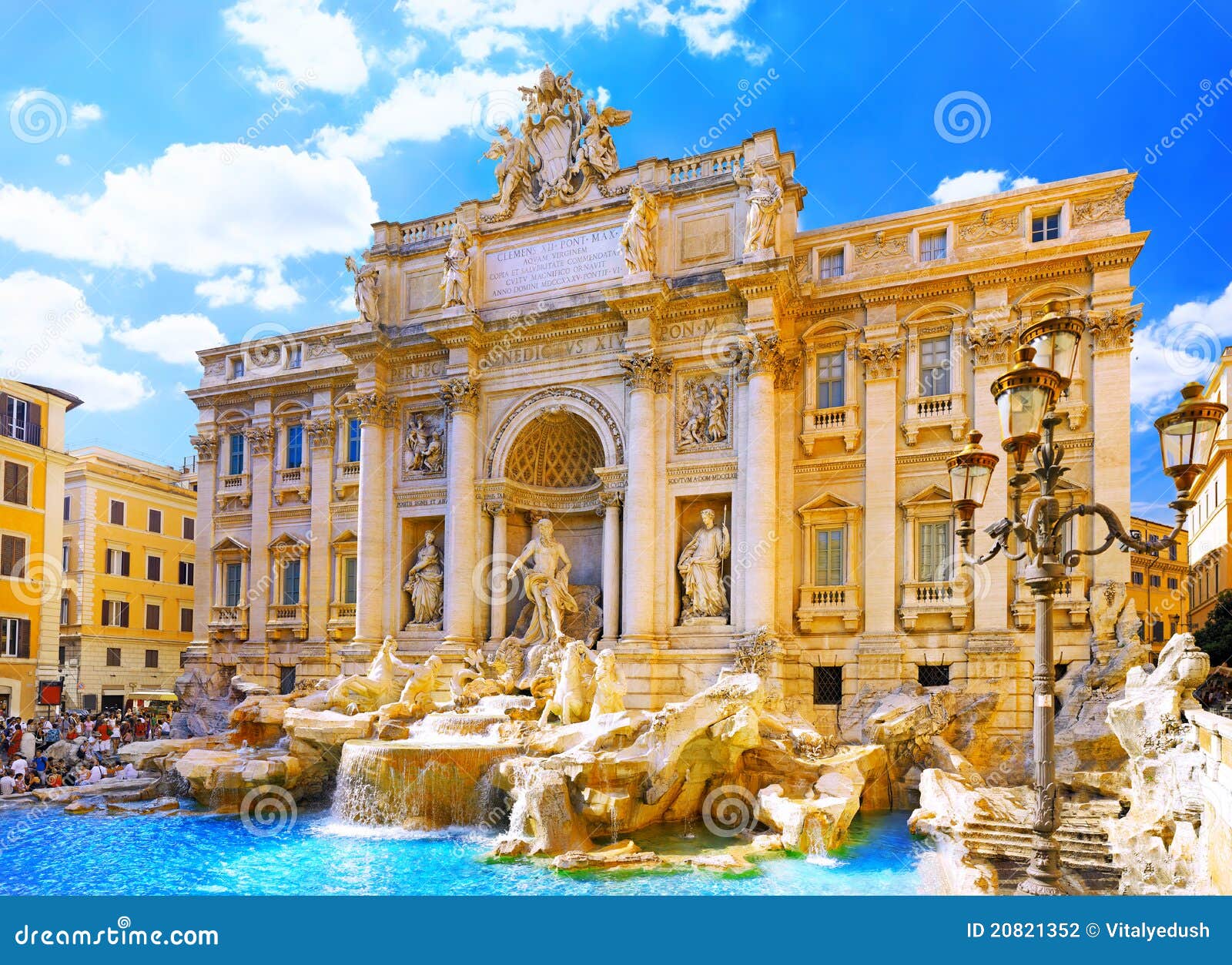 Fonte Di Trevi, Roma. Italy. Foto de Stock - Imagem de cidade, bernini ...