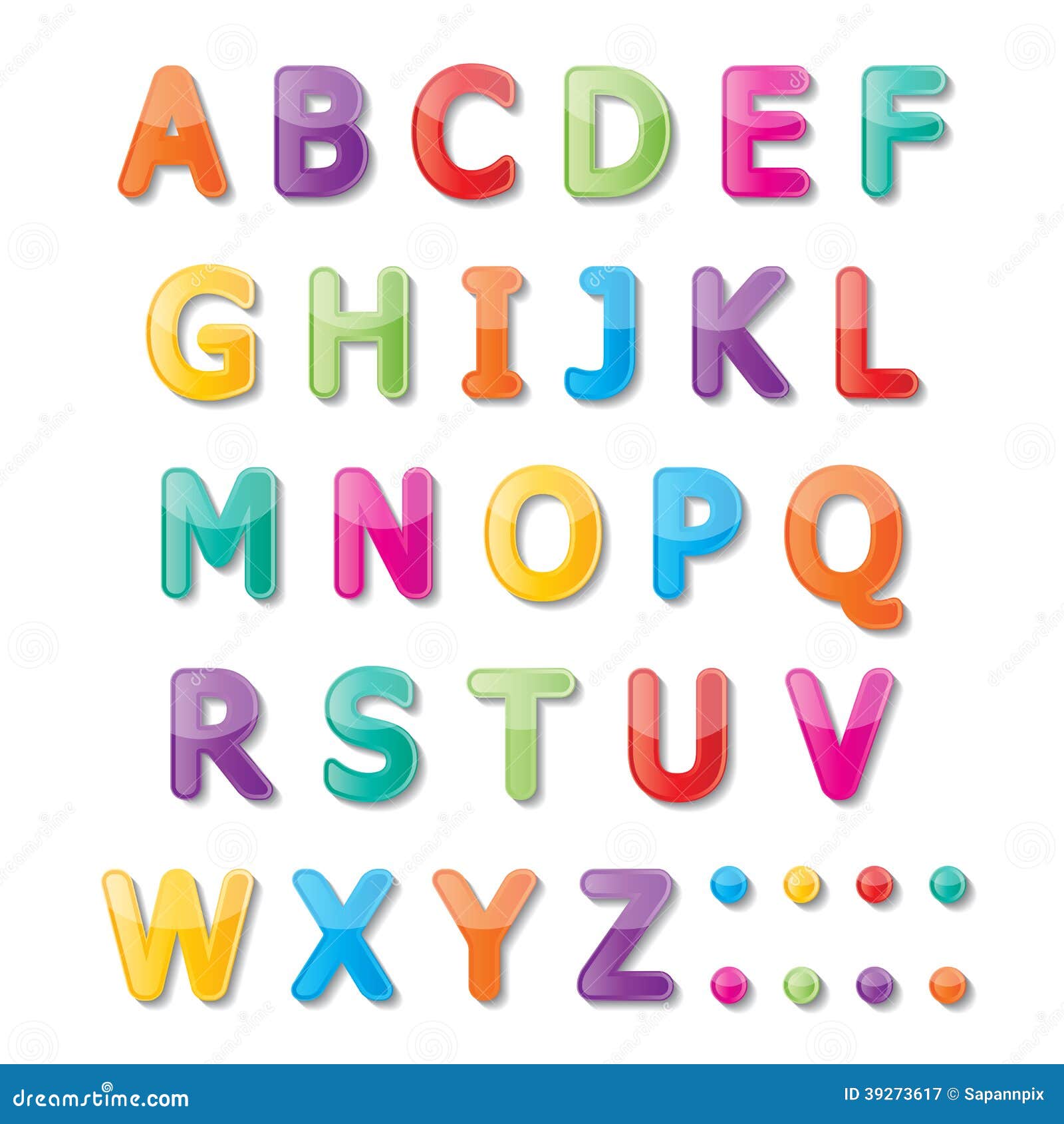 Fonte do ABC ilustração do vetor. Ilustração de alfabeto - 39273617