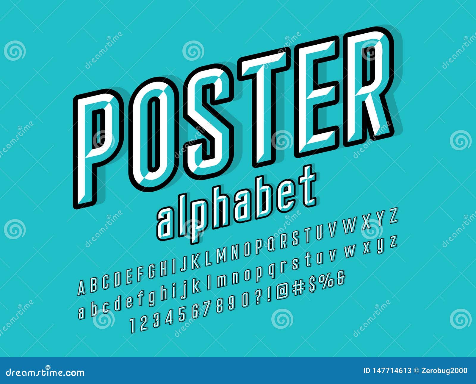 Fonte do form?o ilustração do vetor. Ilustração de perspectiva - 147714613