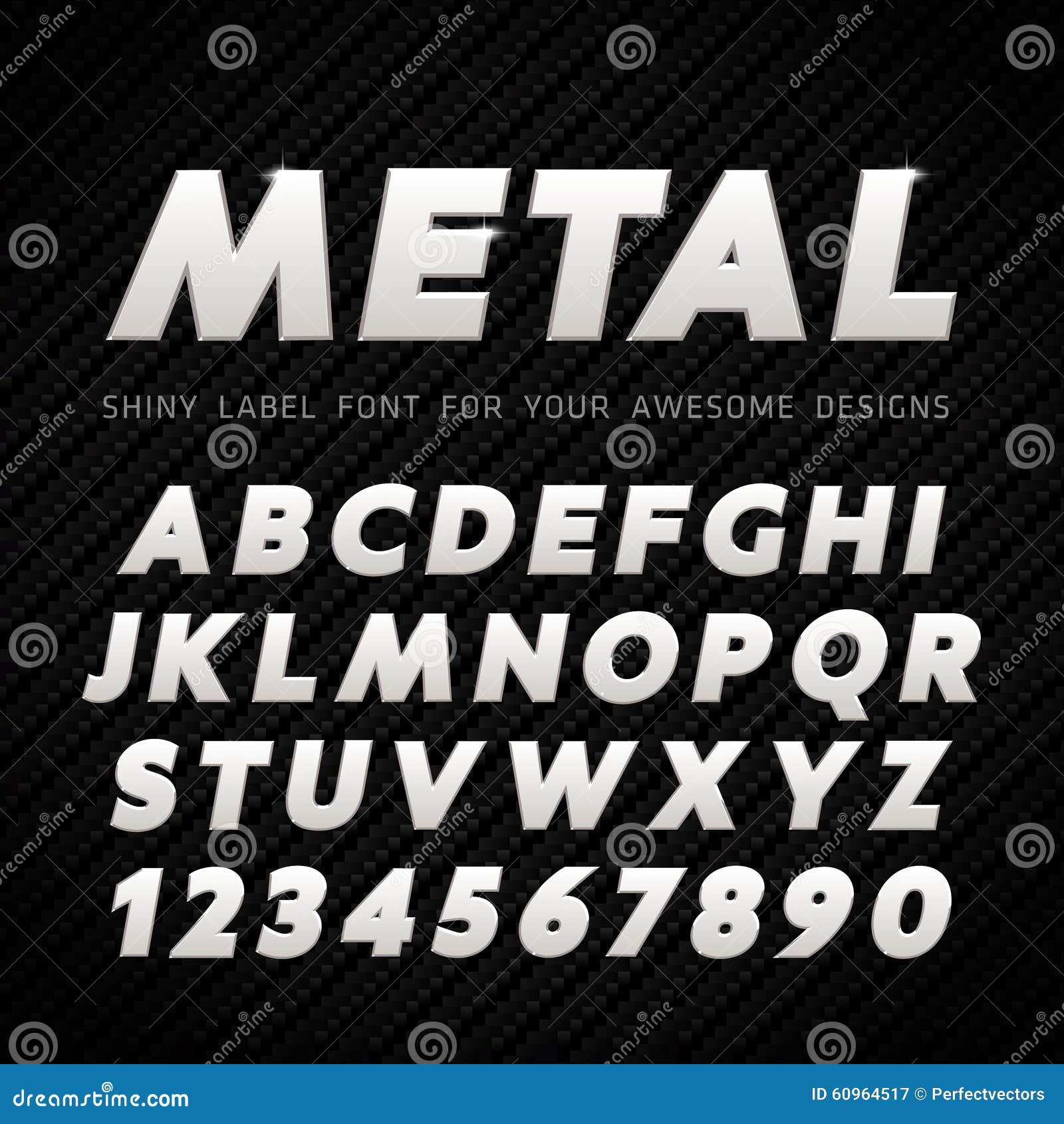 Fonte do metal do vetor ilustração do vetor. Ilustração de reboque ...