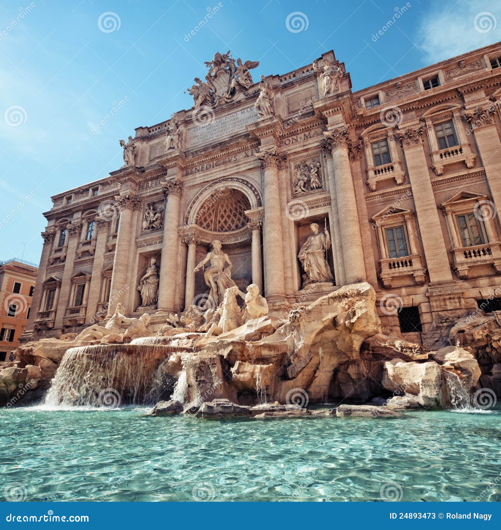 Fonte Do Trevi, Roma - Italy Imagem de Stock - Imagem de fonte ...