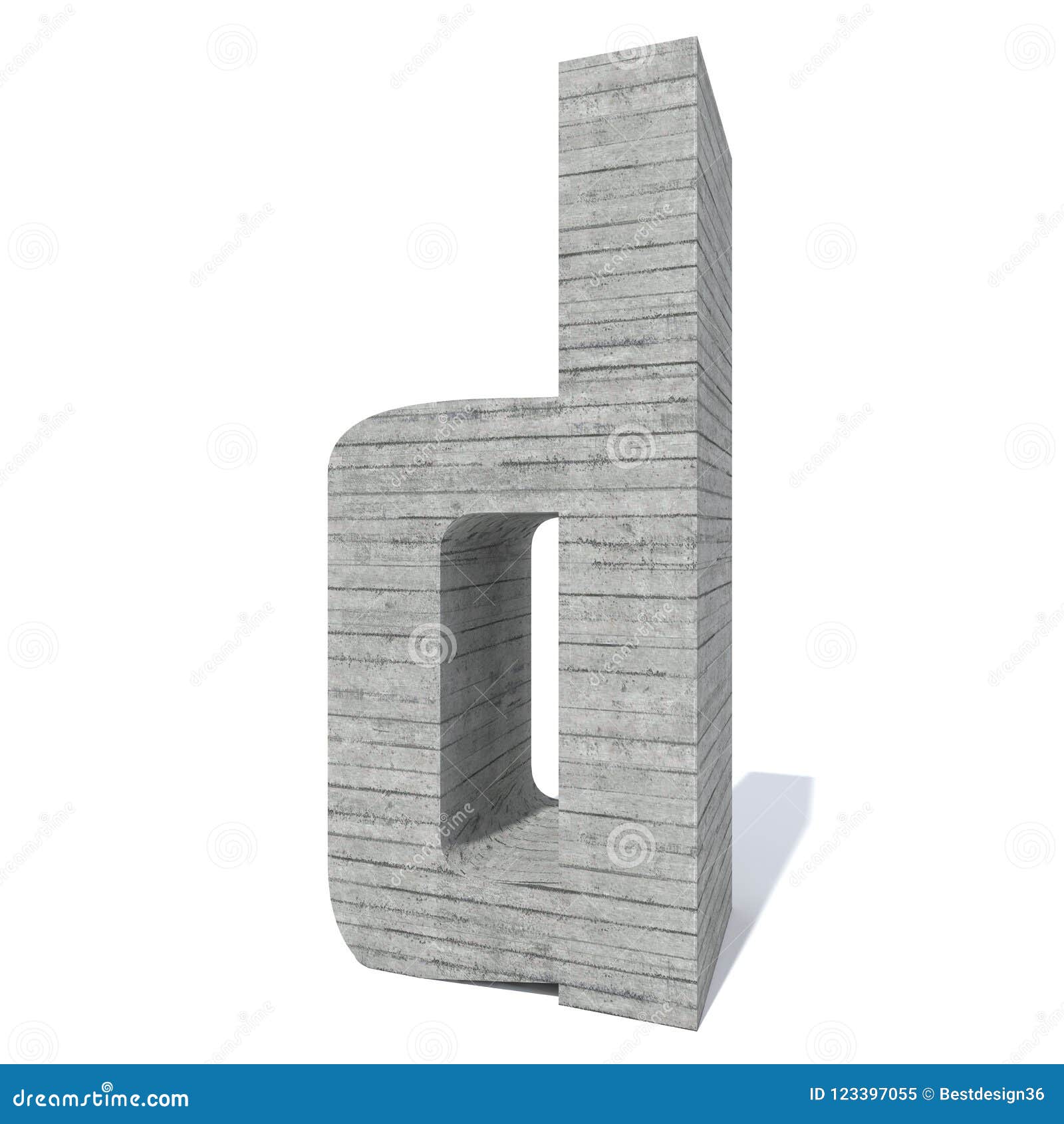 Fonte O Tipo Costruita Calcestruzzo Ruvido Illustrazione di Stock ...