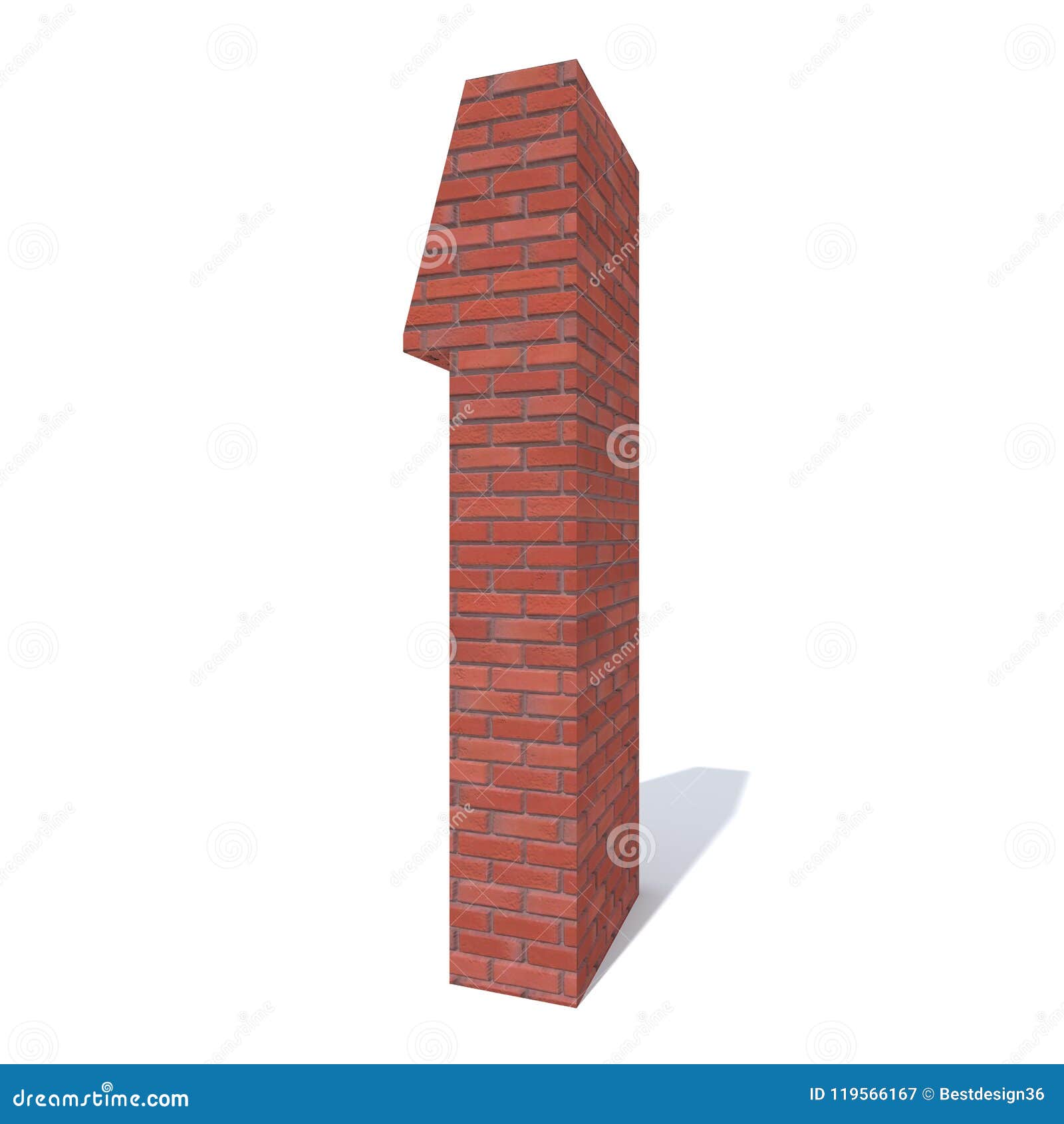 Fonte O Tipo Costruita Muratura Ruvida Illustrazione di Stock ...