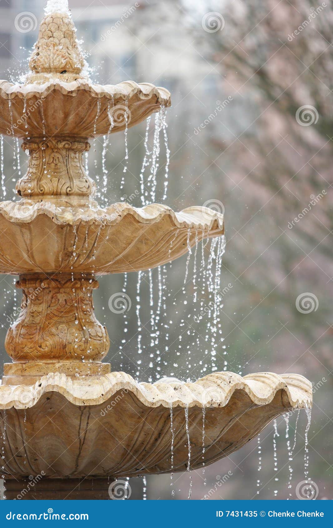 Fontein stock afbeelding. Image of textuur, milieu, leven - 7431435