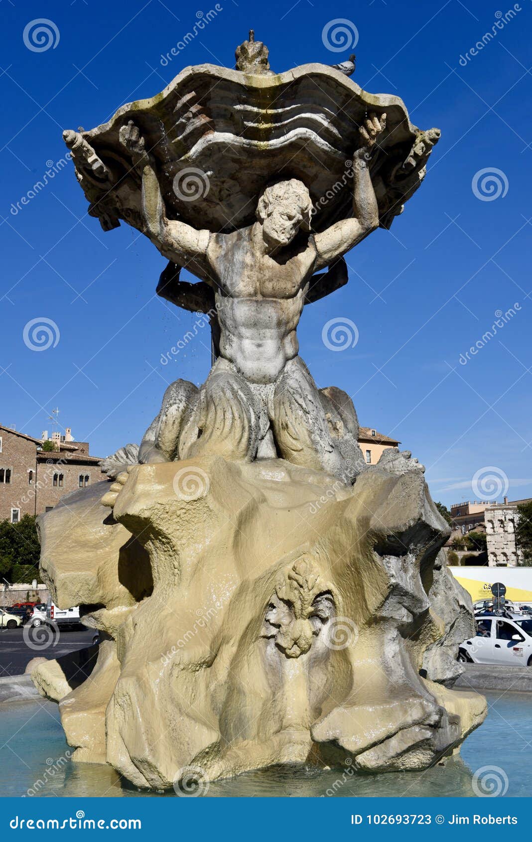 Fontein van de Titanen redactionele stock foto. Image of fontein ...