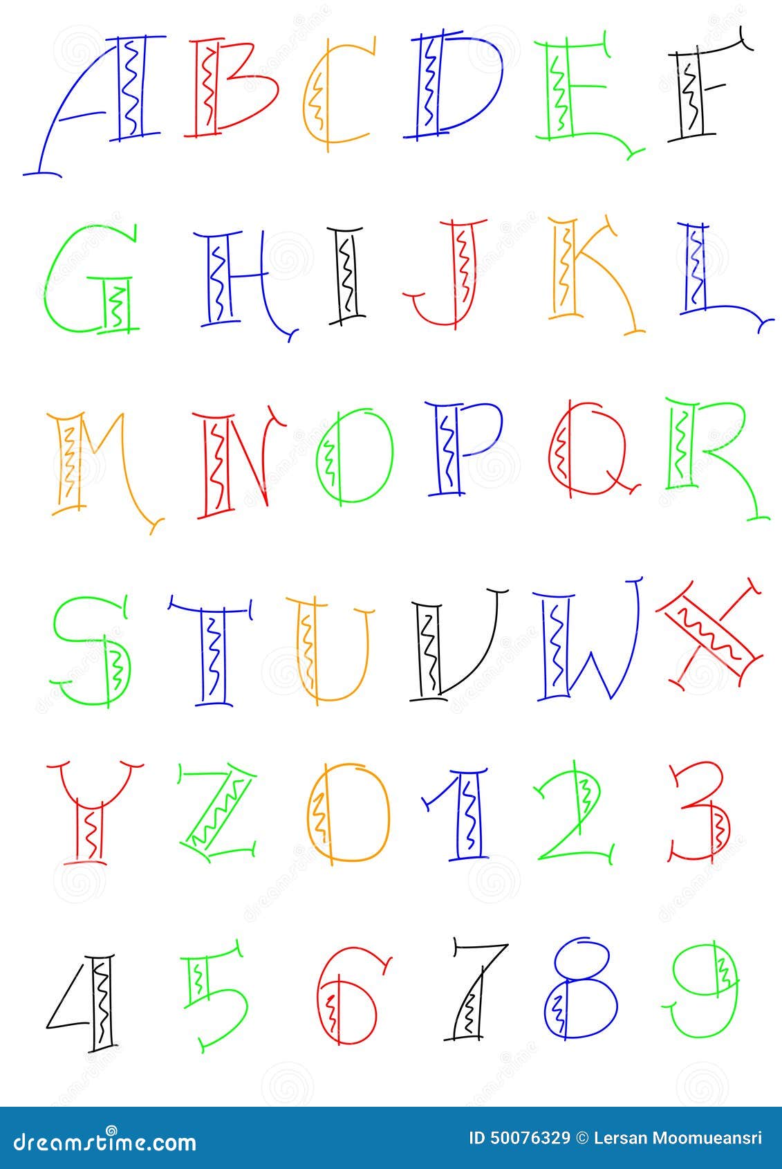 26 fonts design stock vector. Illustration of characters - 50076329