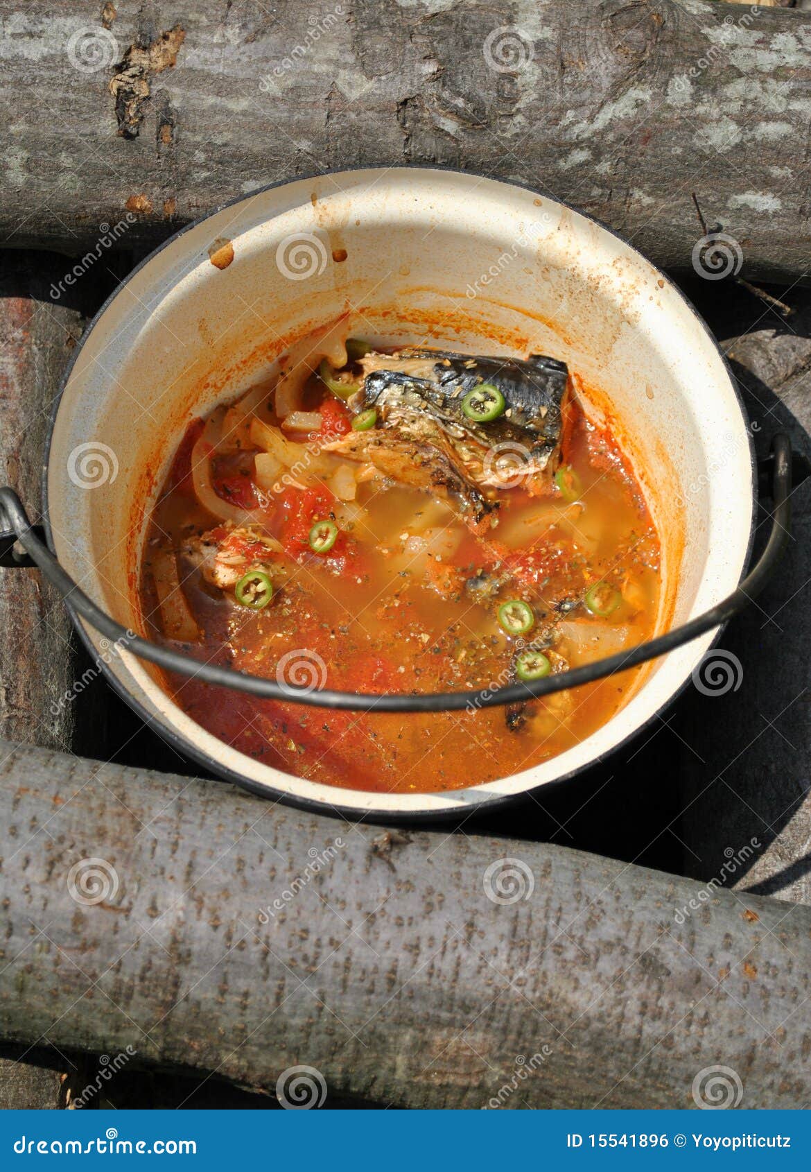 Brine Fish Plate With Vegetables. Traditional Romanian Fish Dish ...