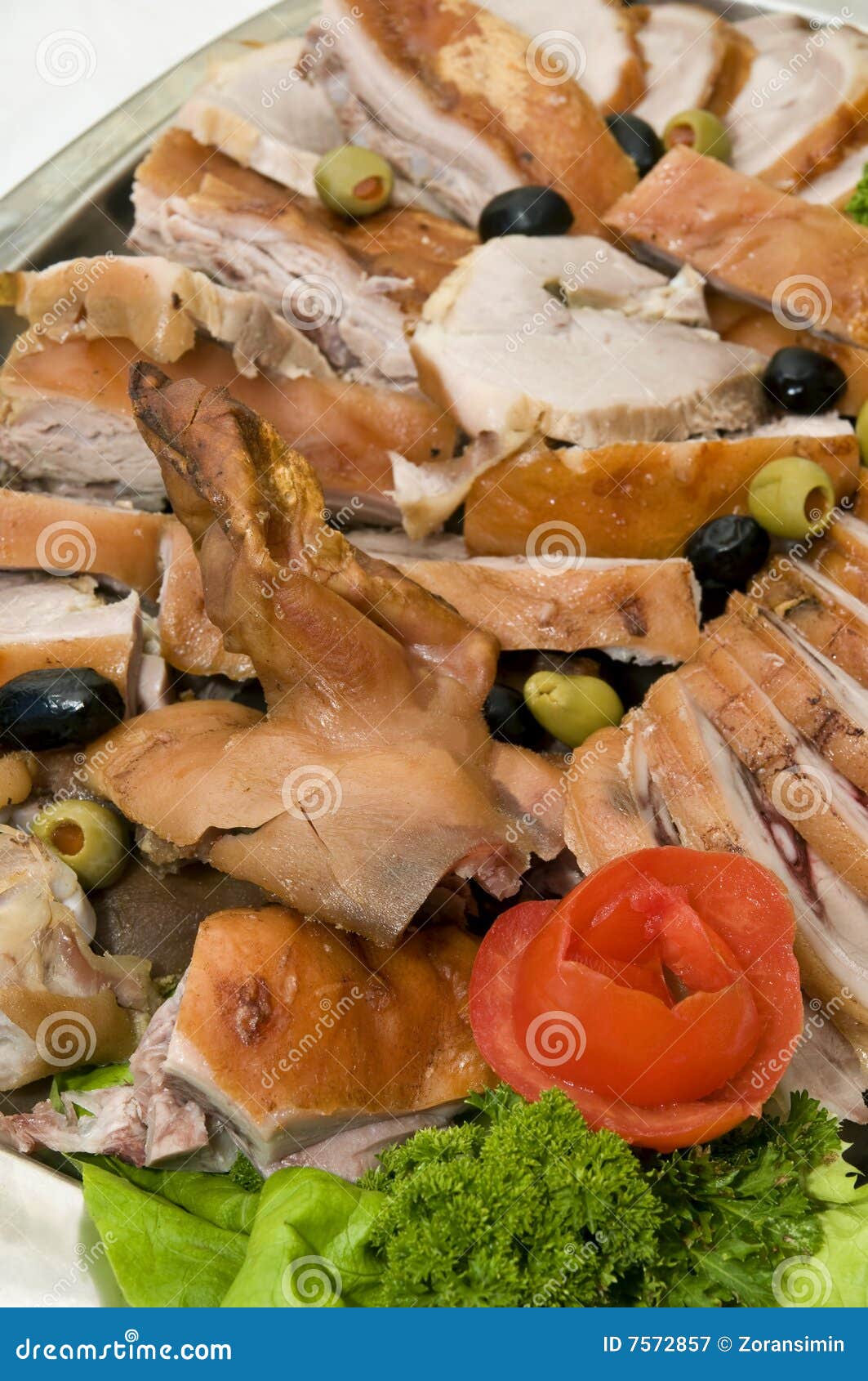 Food stock image. Image of roasted, pork, food, herb, cuisine - 7572857