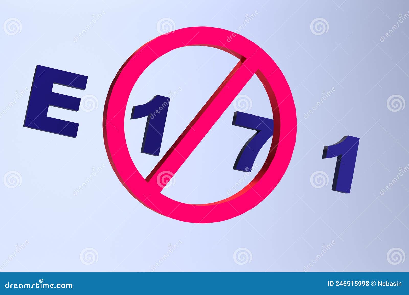 Food Additive E171. Danger and Prohibition Titanium Dioxide Concept ...