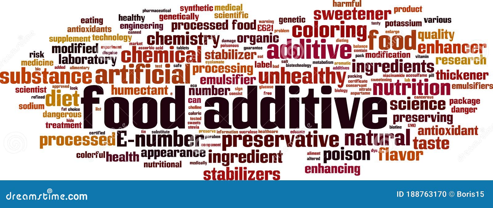 Food additive word cloud stock vector. Illustration of antioxidant ...