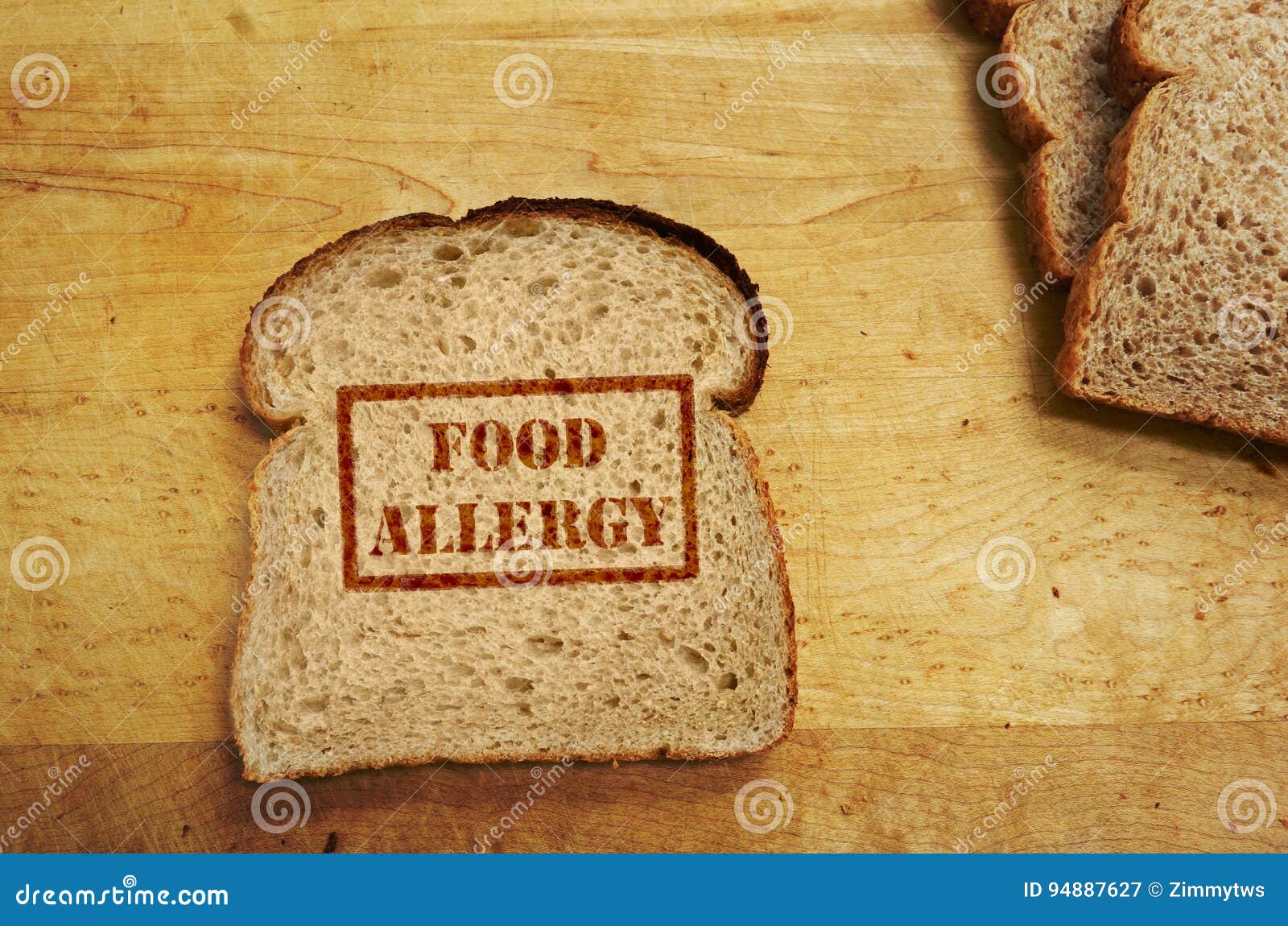 Food allergy concept stock image. Image of toast, health - 94887627