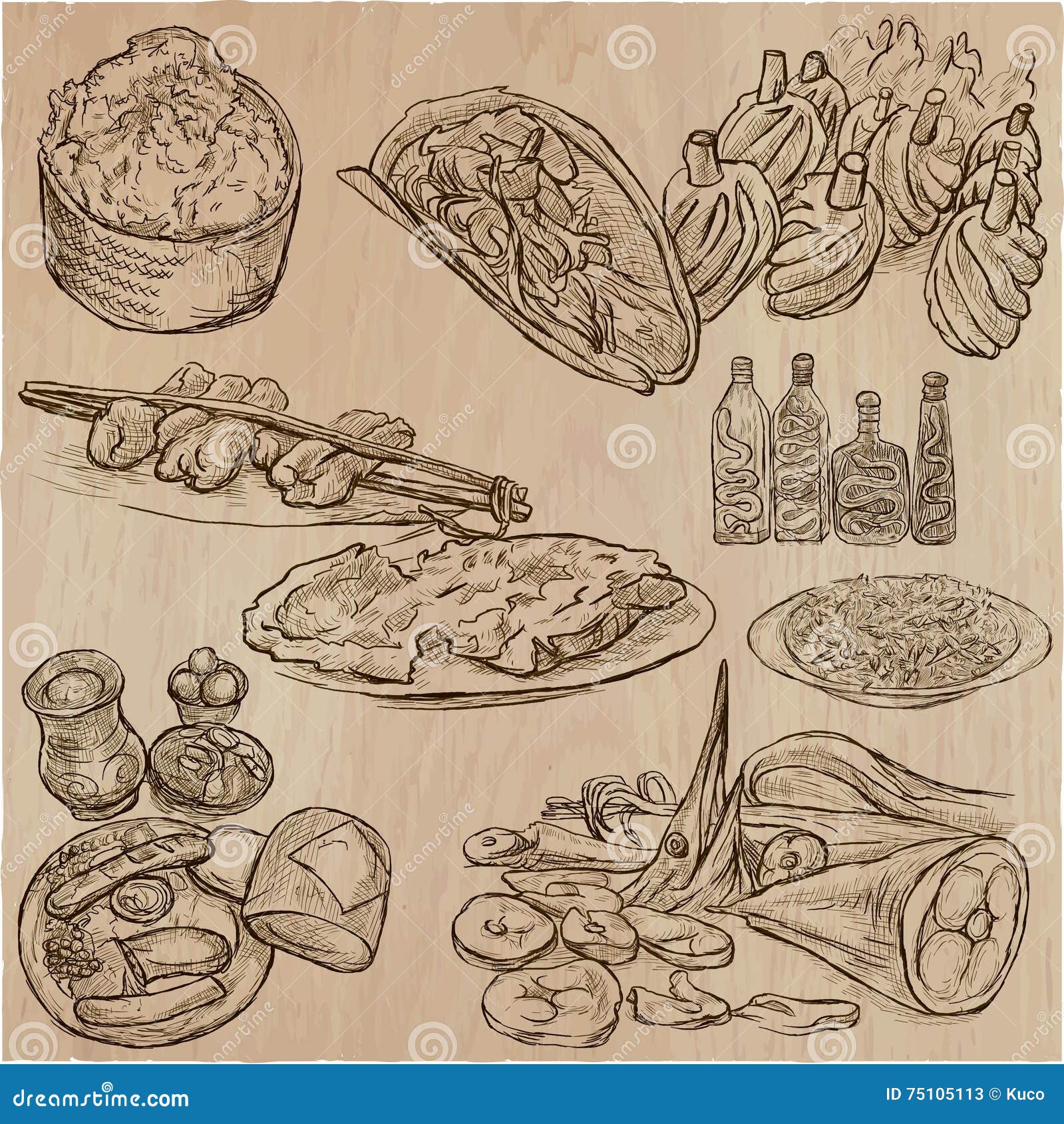 Food Dish Vector Outlines Stock Illustrations – 298 Food Dish Vector ...