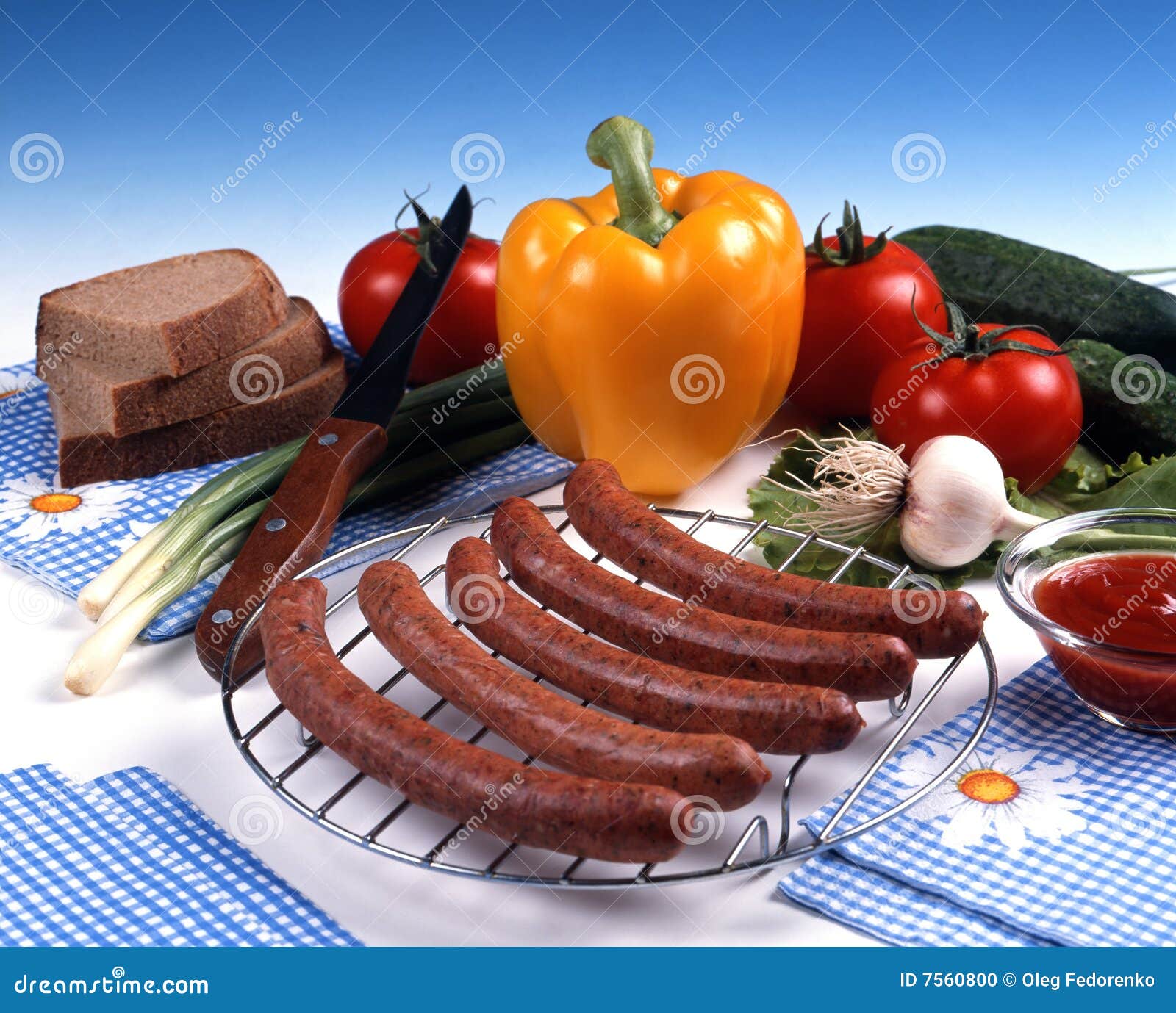 Food assortment stock photo. Image of knives, greens, eatable - 7560800