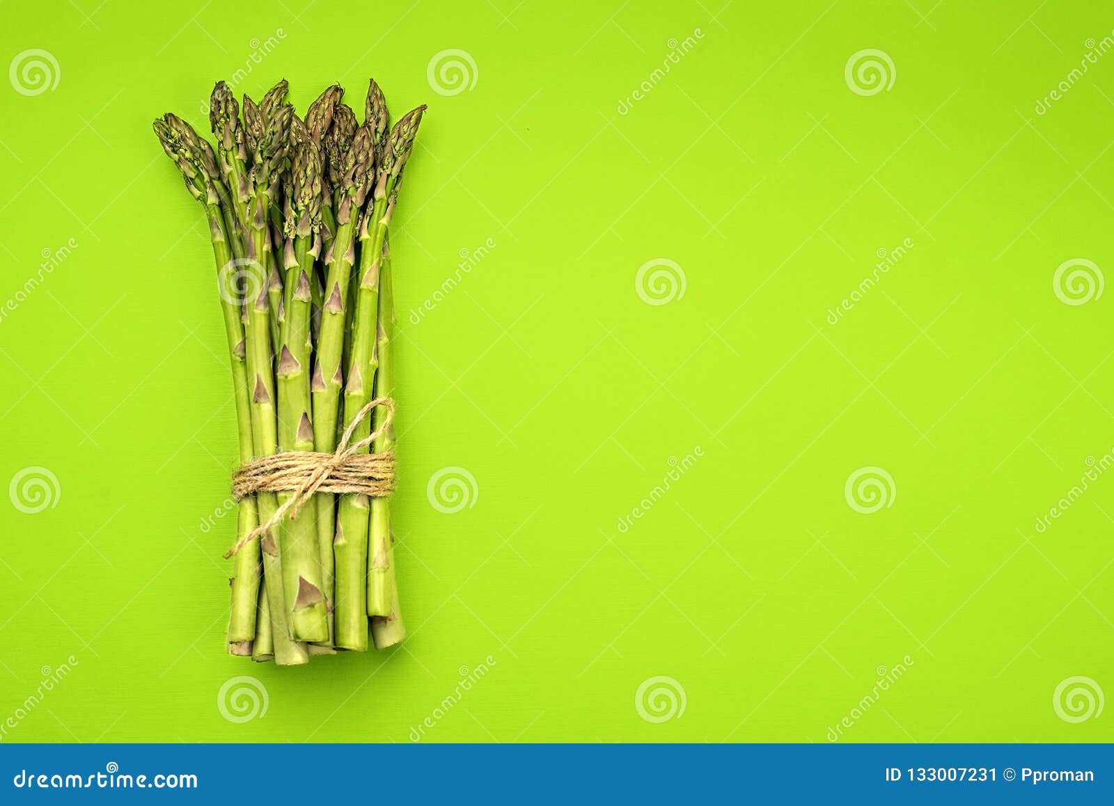 Texture of Fresh Green Asparagus, Top View. Stock Image - Image of ...