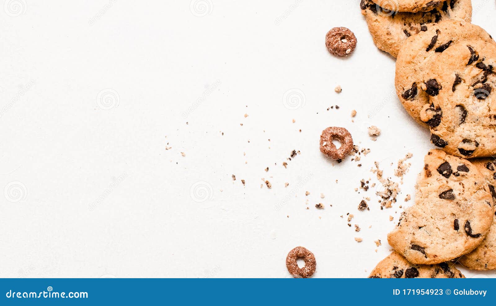 Food Background Sweets Composition Biscuits Stock Image - Image of ...