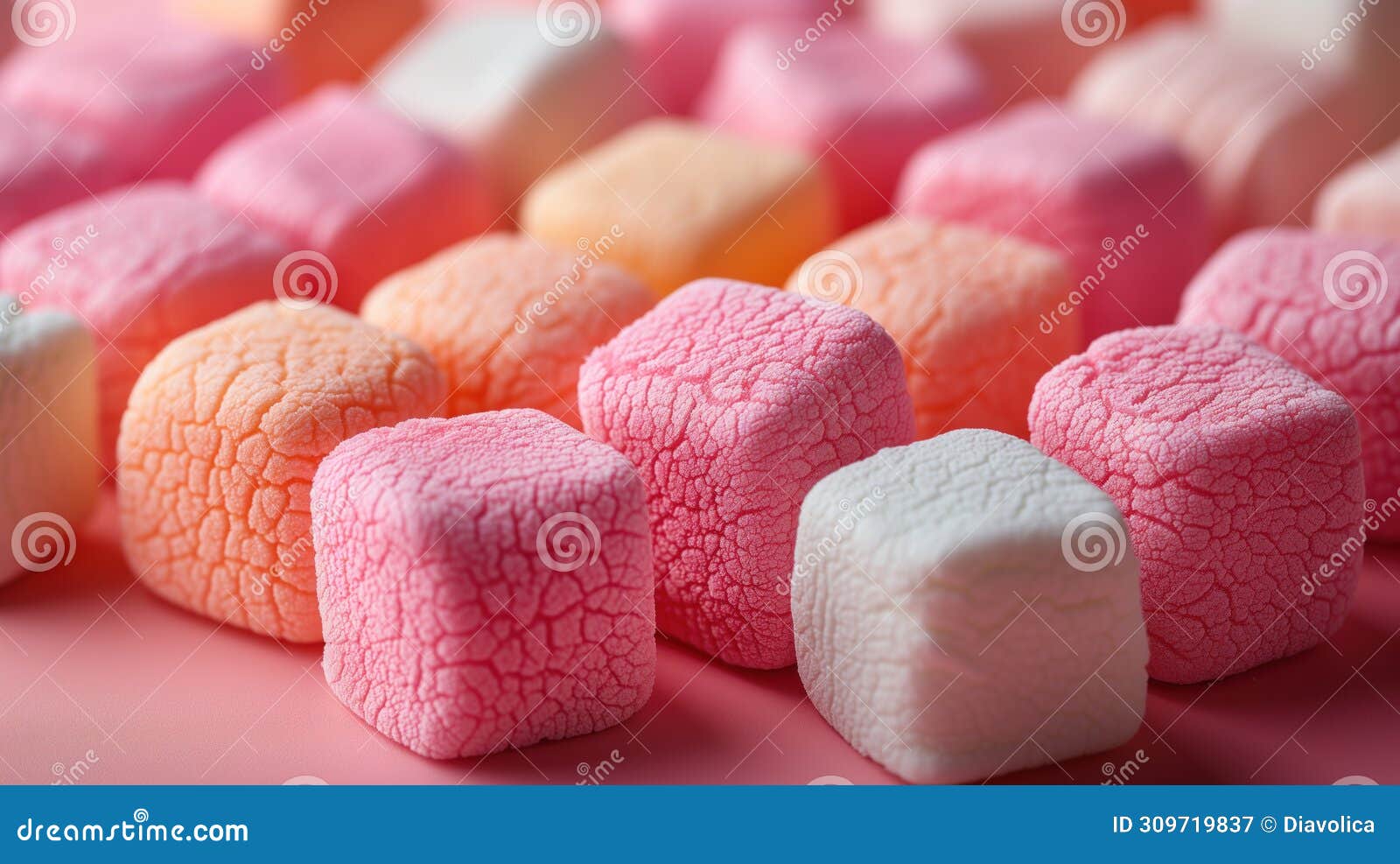 Food Background Texture Marshmallow Close-up Stock Illustration ...