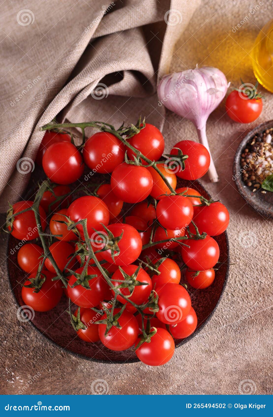 Food Background with Tomatoes Stock Photo - Image of spices, garlic ...