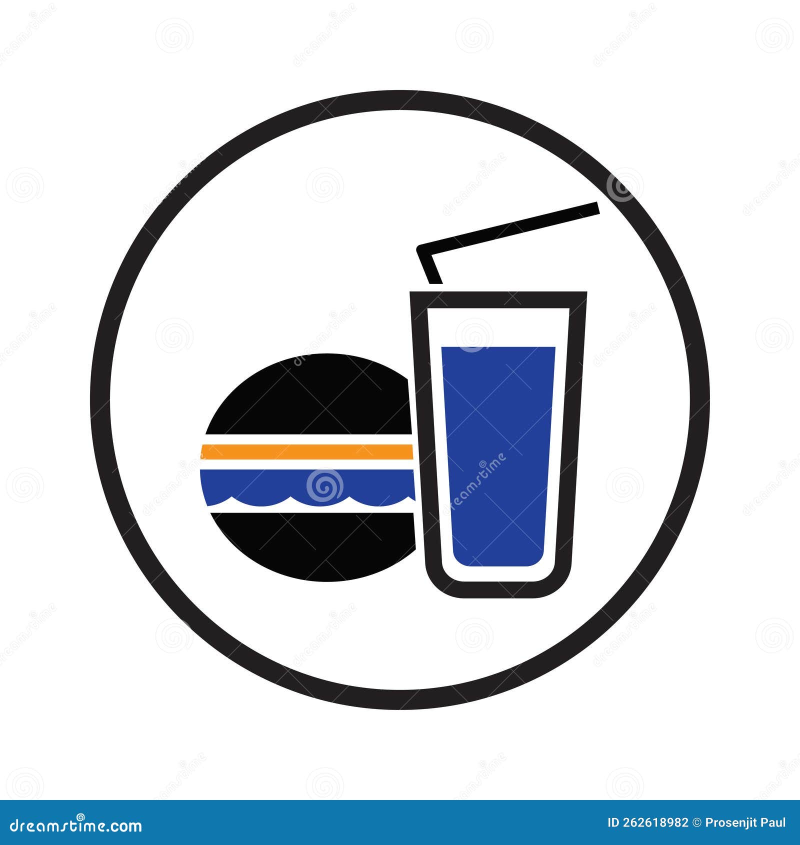 Food and beverage icon stock vector. Illustration of cook - 262618982