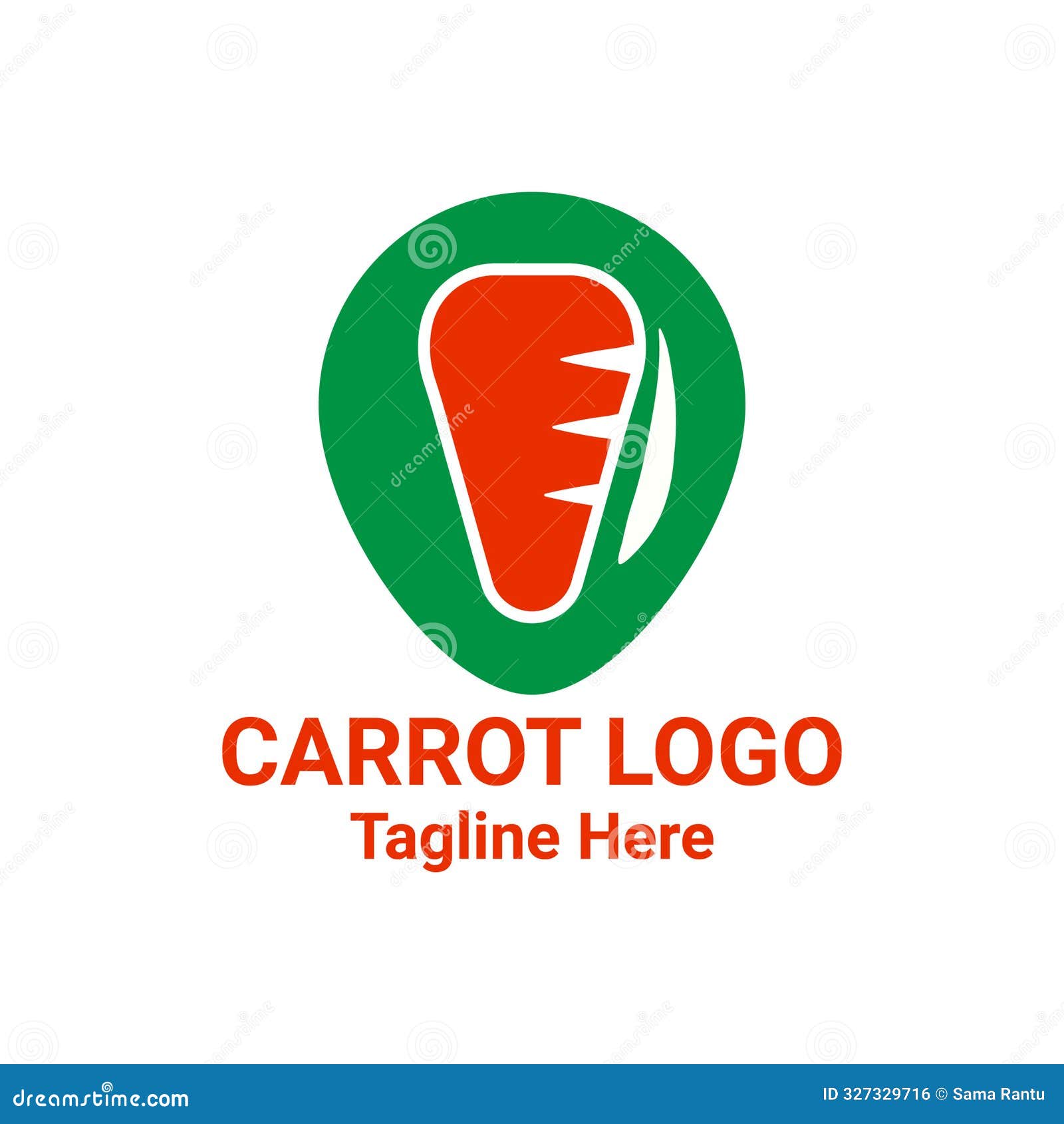 Unique and Creative Carrot Logo Design Stock Vector - Illustration of ...
