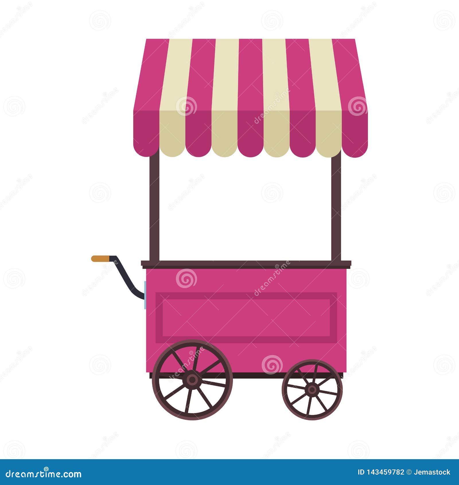 Food booth cart stock vector. Illustration of business - 143459782