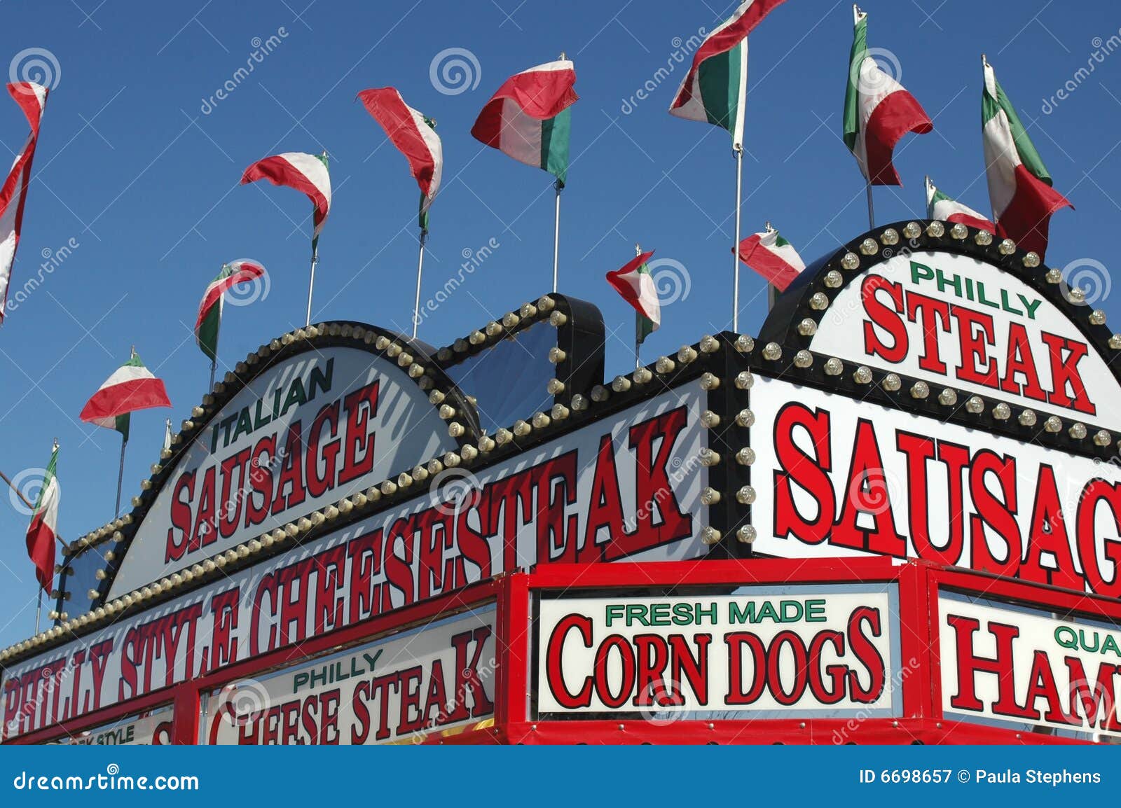 Food Booth at a County Fair Stock Image - Image of marquee, fair: 6698657
