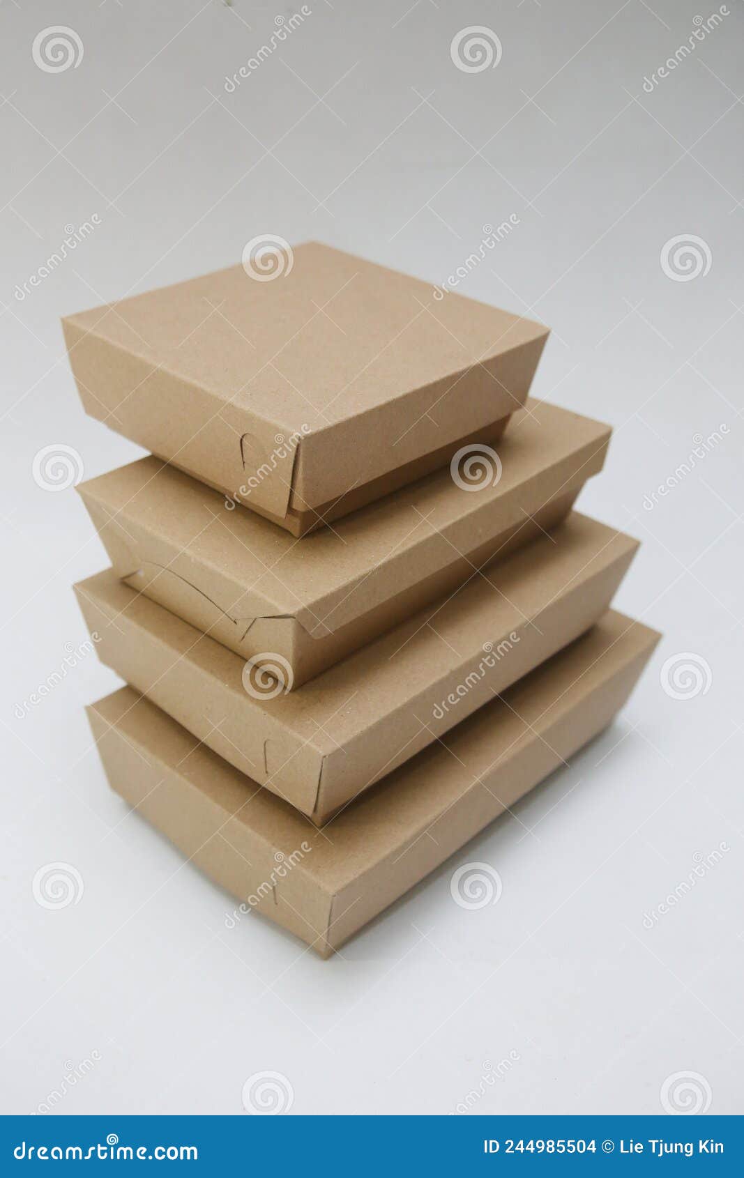 Food Boxes of Various Sizes from Cardboard Stock Photo - Image of sizes ...