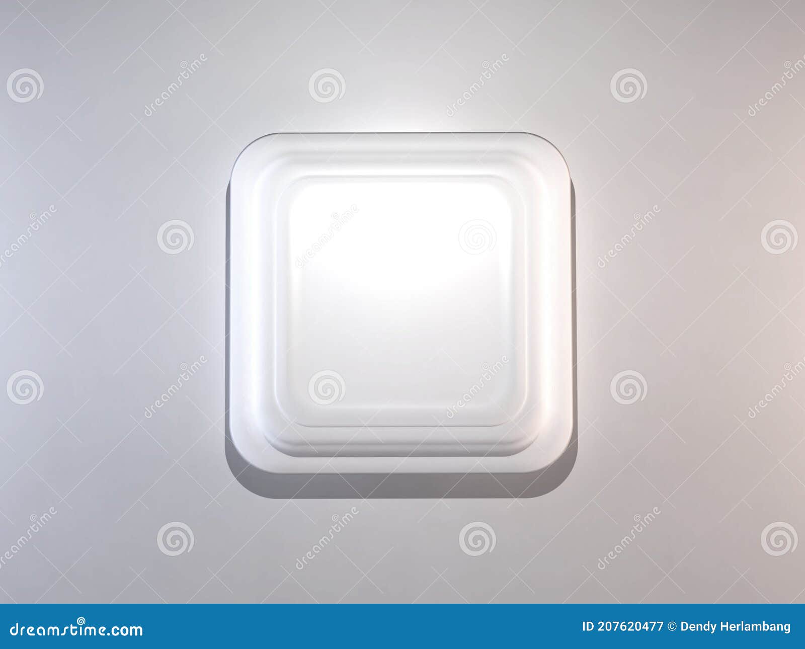 Styrofoam Food Box Packaging 3D Mockup Scene Stock Illustration ...