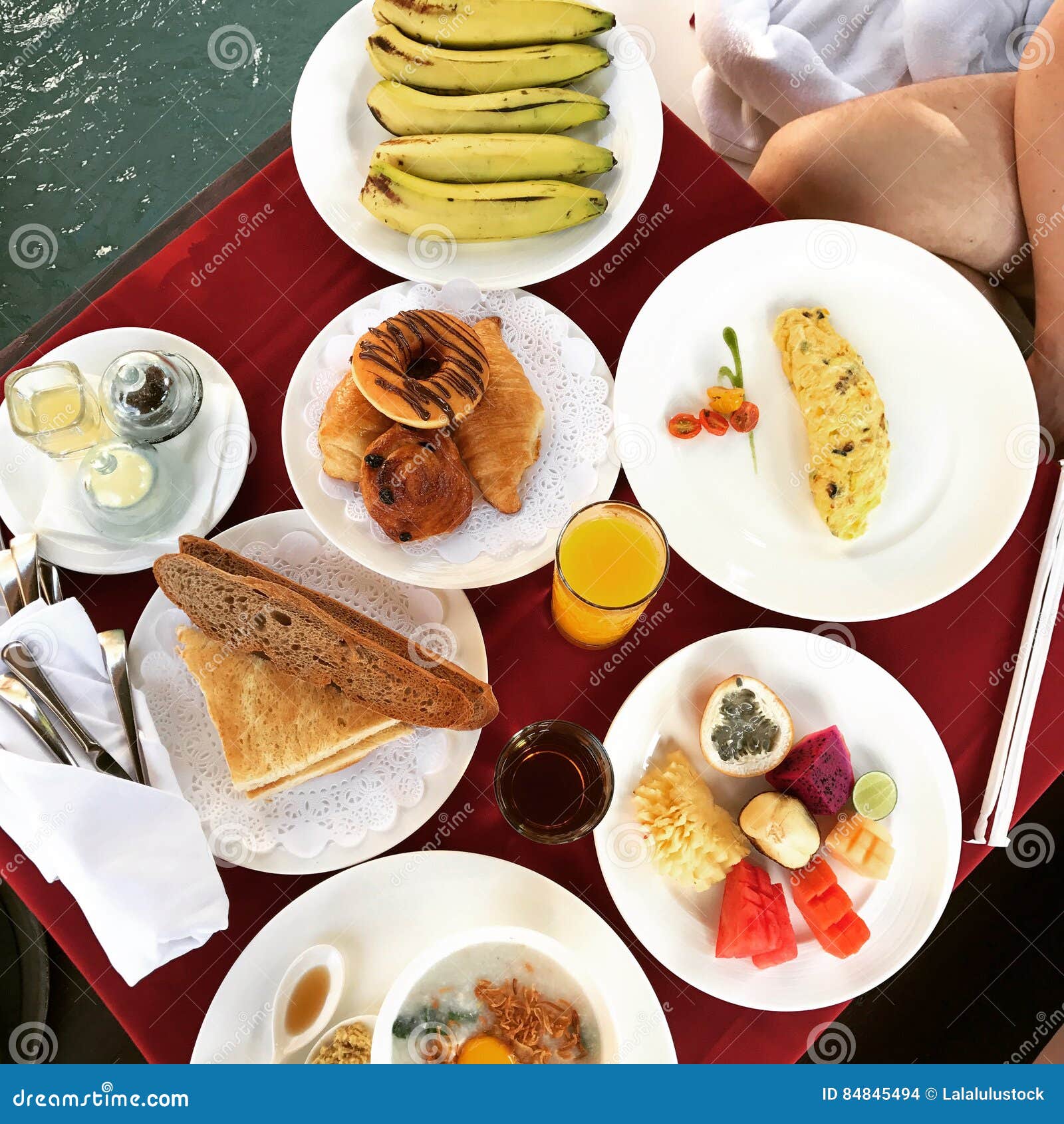 Food Breakfast Arrangment stock photo. Image of fresh - 84845494