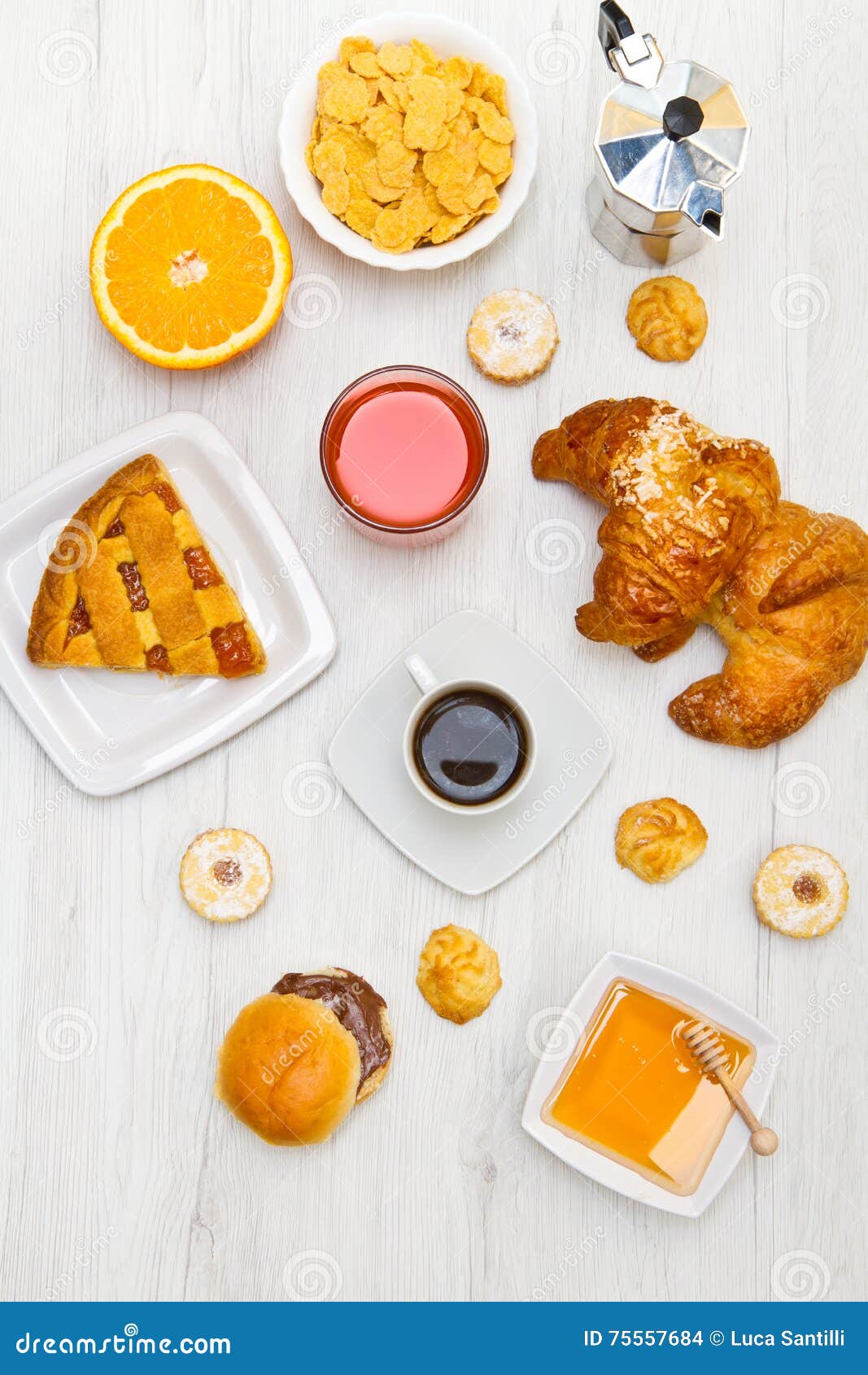 Food for a Breakfast table stock photo. Image of round - 75557684