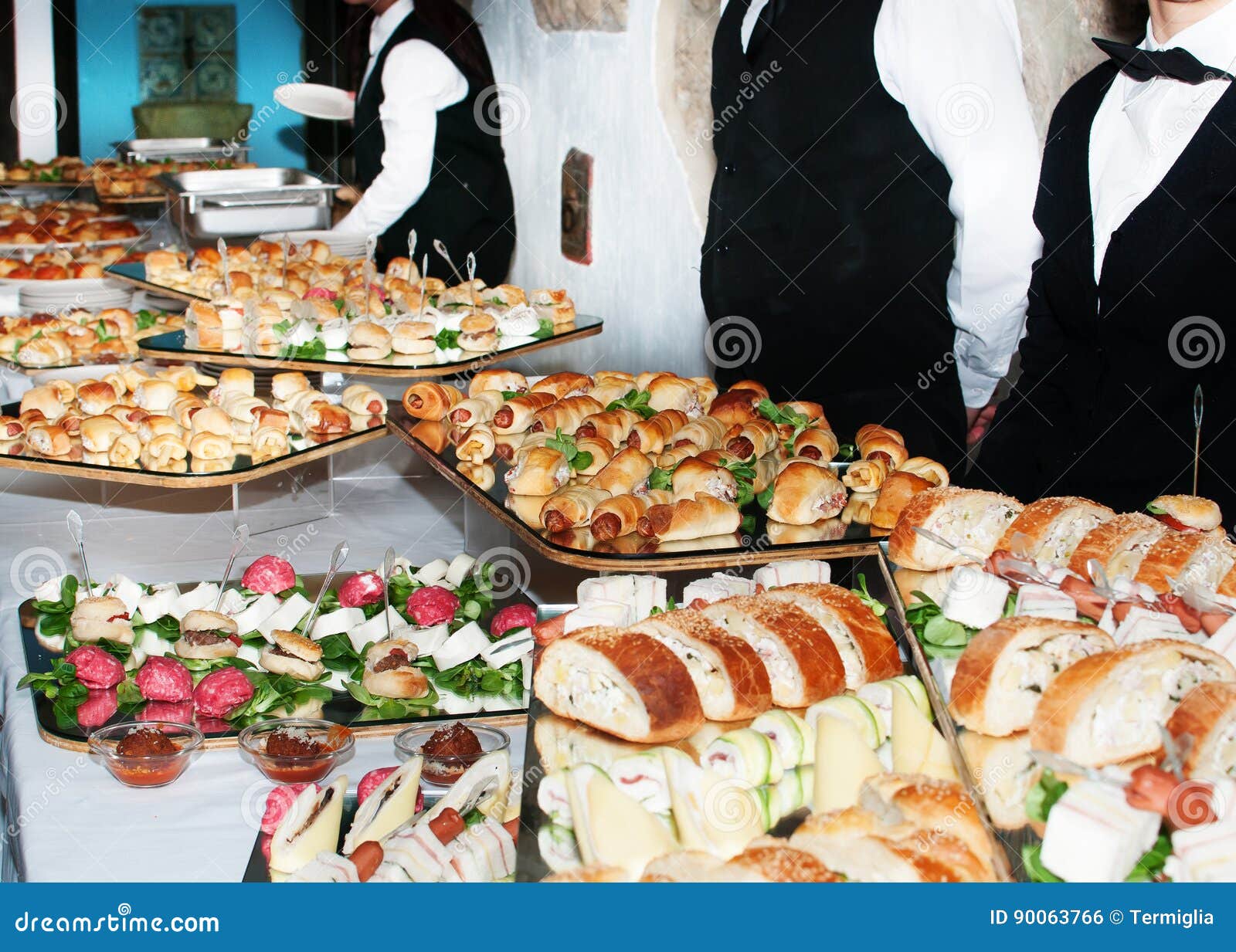 Food buffet at a party stock photo. Image of italian - 90063766