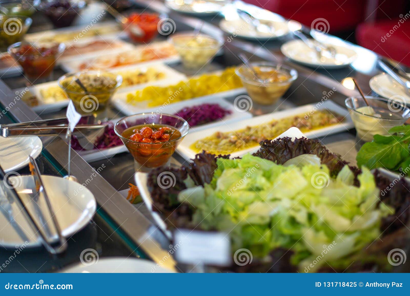 Food buffet in restaurant stock image. Image of banquet - 131718425