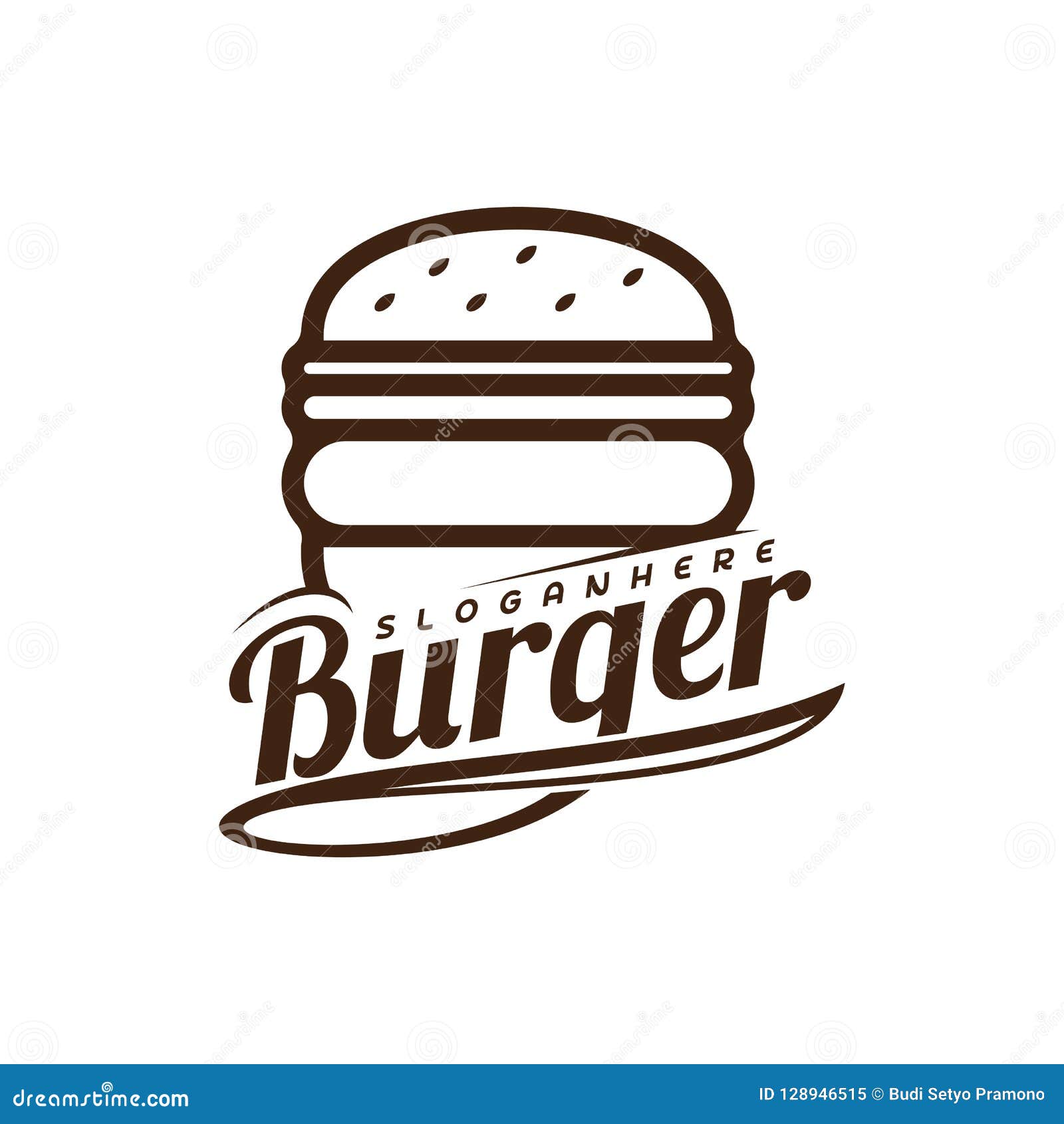 Food Burger Logo Vector. Burger Emblem Design. Food Logo Vector ...