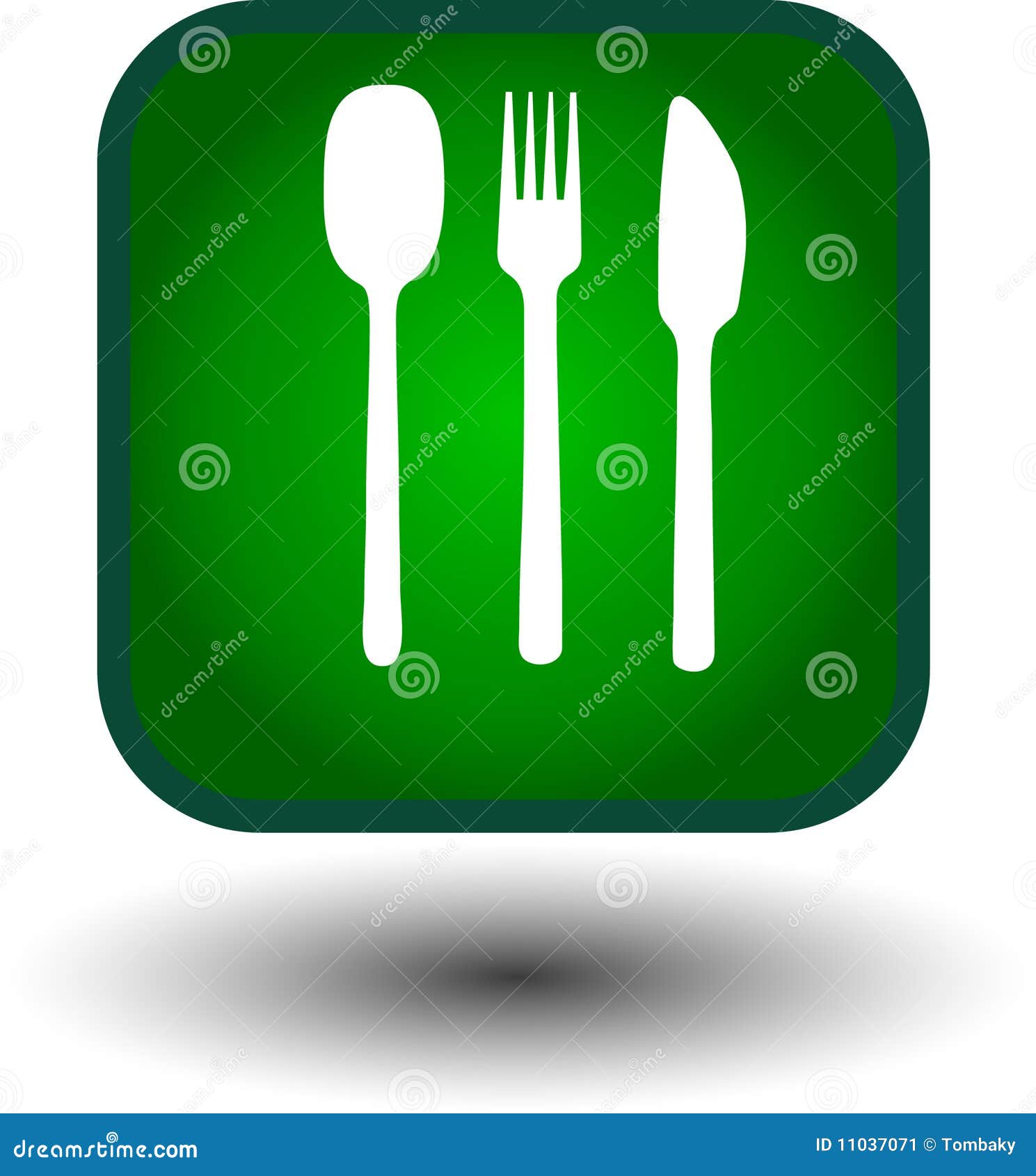 Food button stock vector. Illustration of kitchen, dishes - 11037071