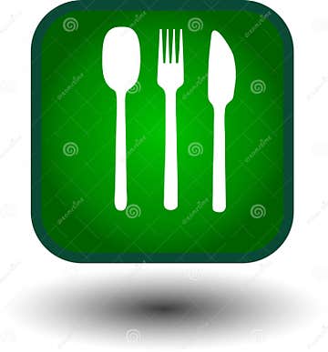 Food button stock vector. Illustration of kitchen, dishes - 11037071