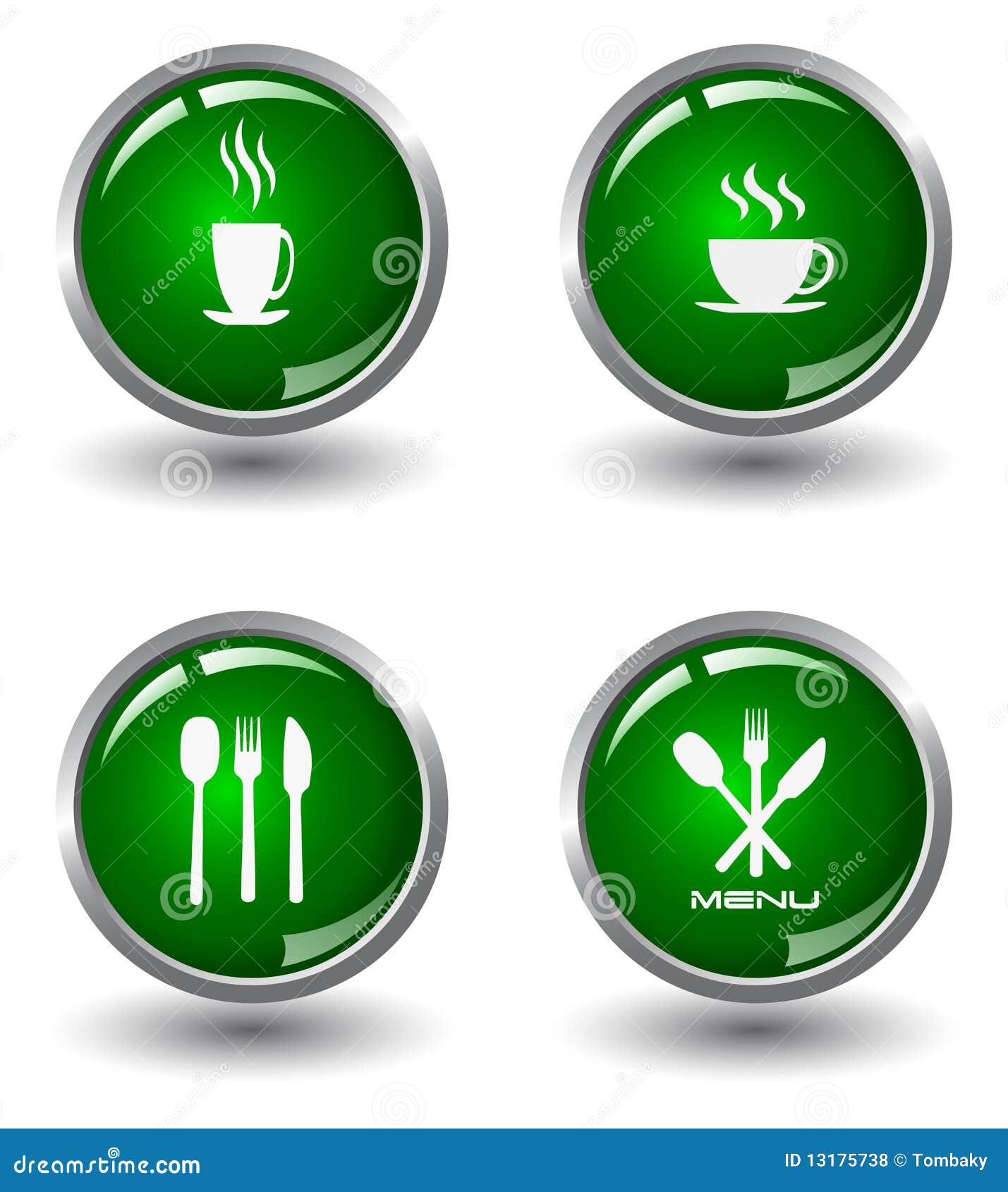 Food buttons stock vector. Illustration of celebrate - 13175738