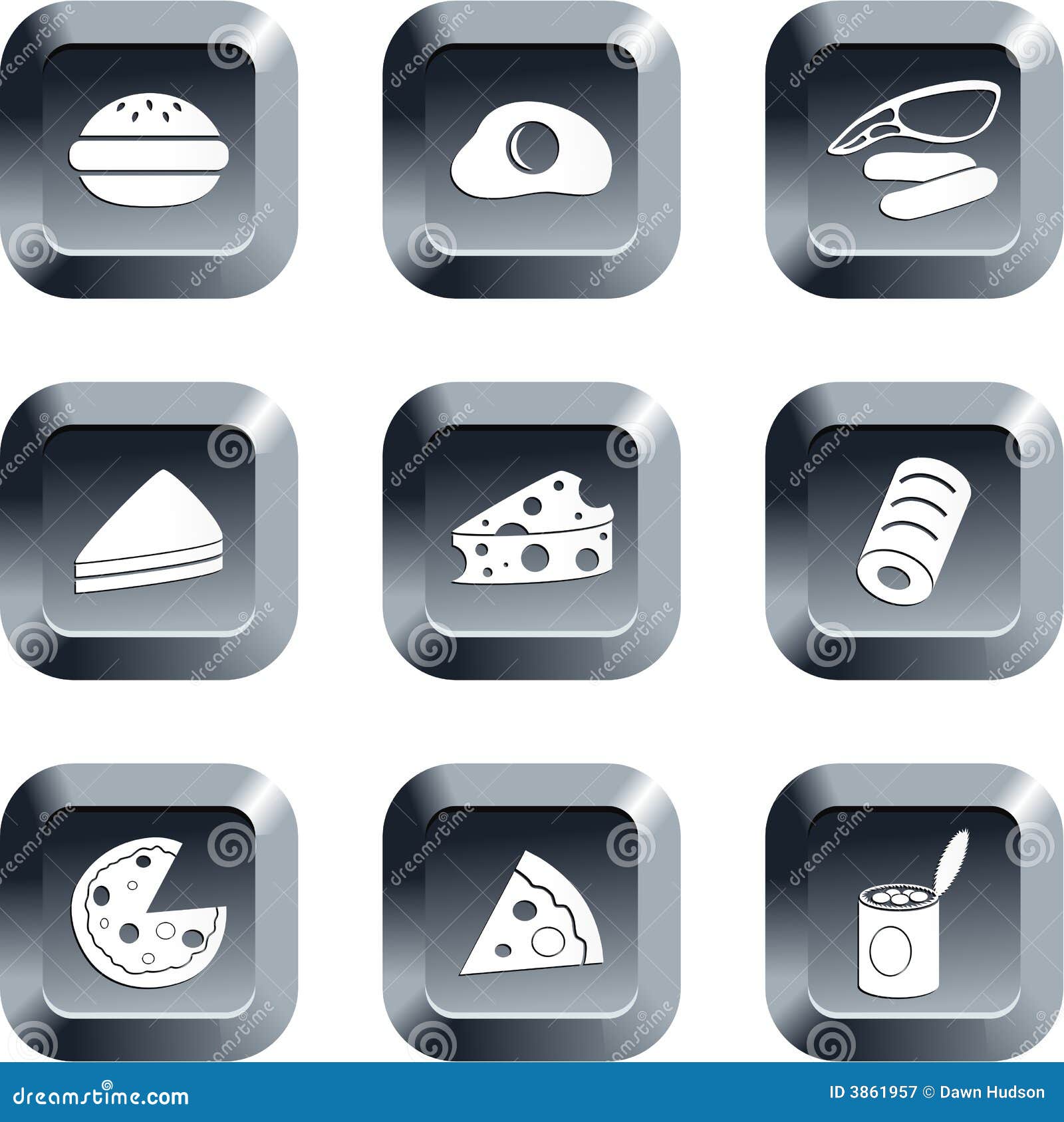 Food buttons stock illustration. Illustration of decorative - 3861957