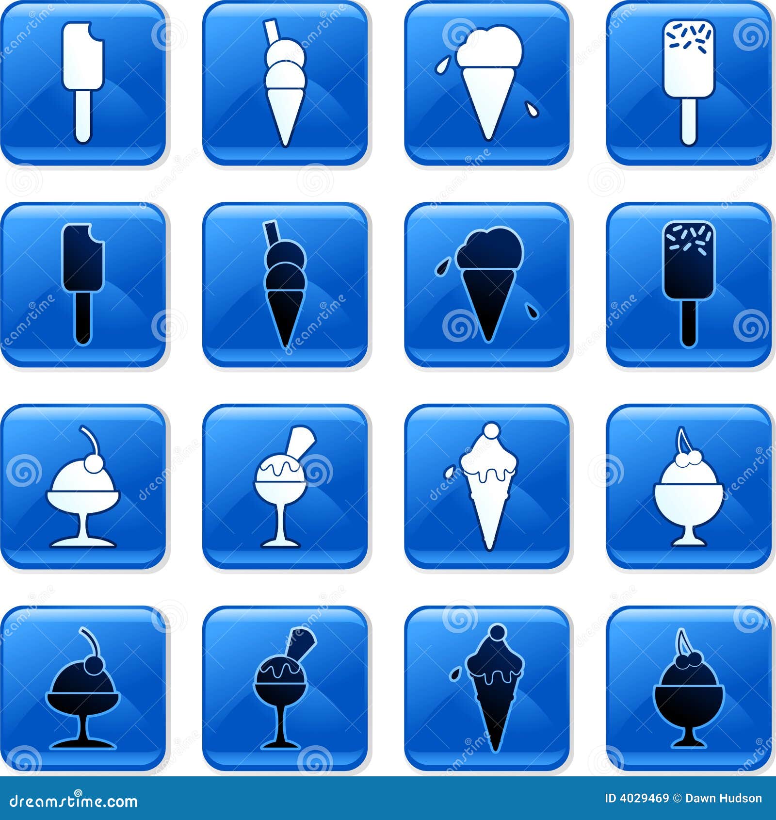 Food buttons stock illustration. Illustration of collection - 4029469