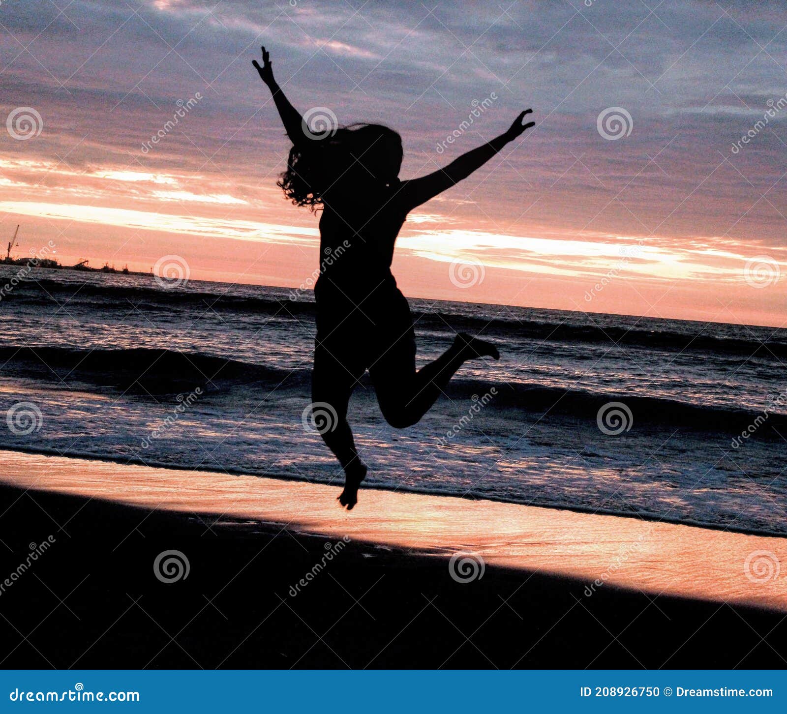 Surf Darlin Sunset beach stock photo. Image of morning - 208926750