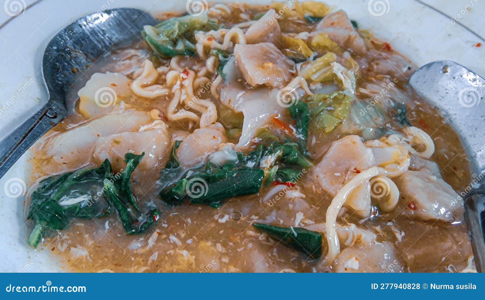 This Food is Called Seblak and Comes from Indonesia Stock Photo - Image ...