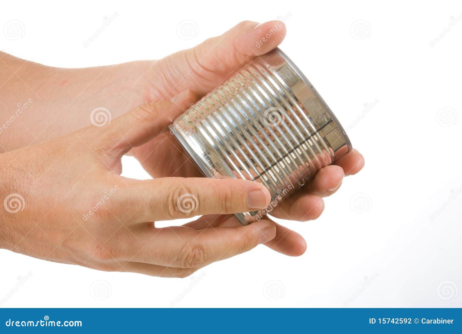 Food can in hand stock photo. Image of macro, hand, preserved - 15742592