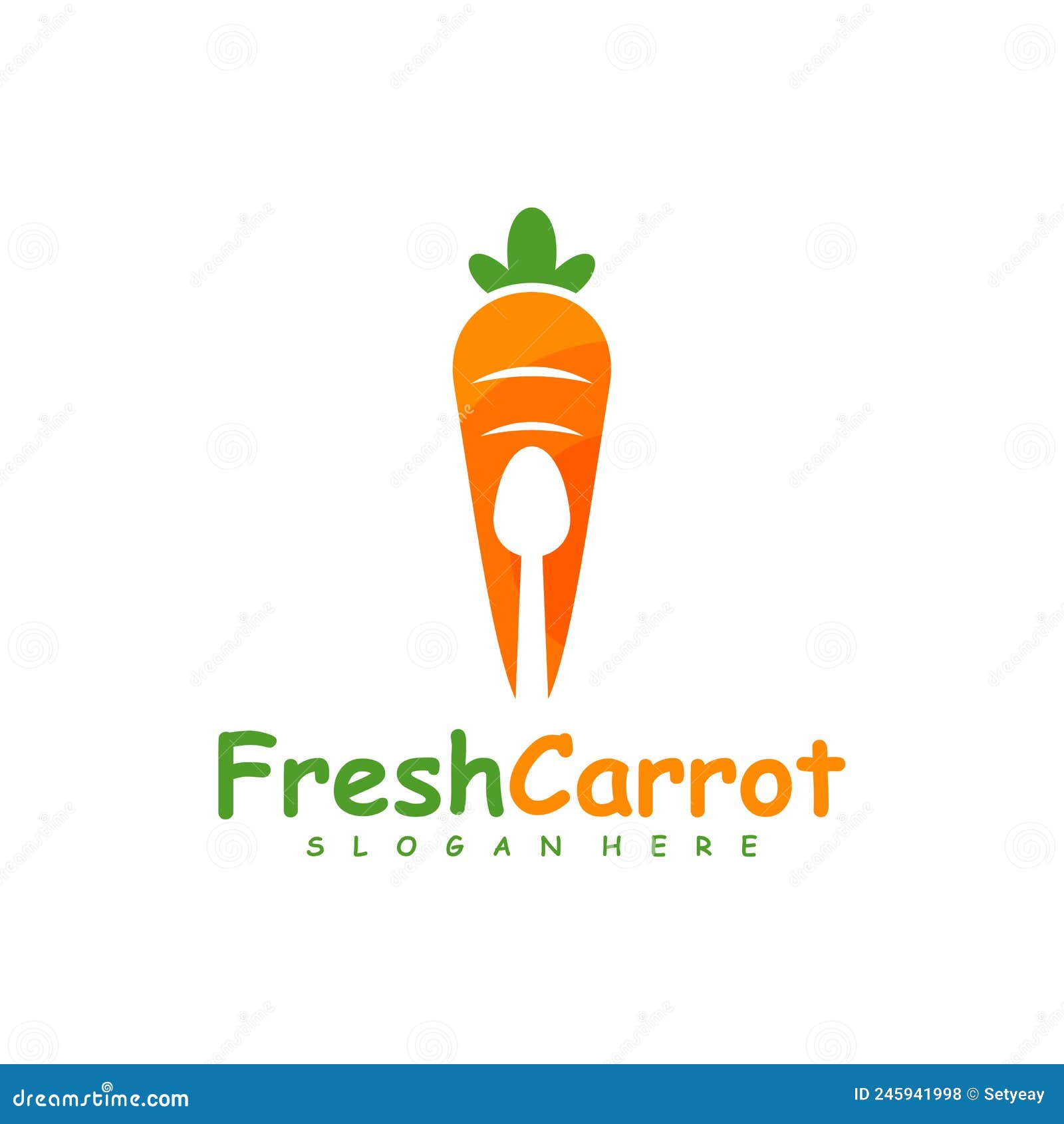 Food Carrot Logo Design Vector, Creative Carrot Logo Design Template ...