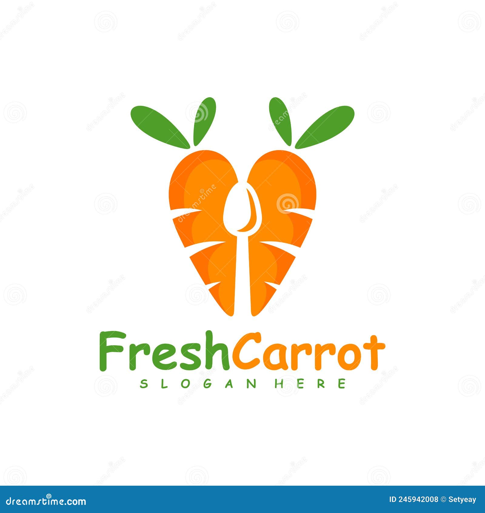 Food Carrot Logo Design Vector, Creative Carrot Logo Design Template ...
