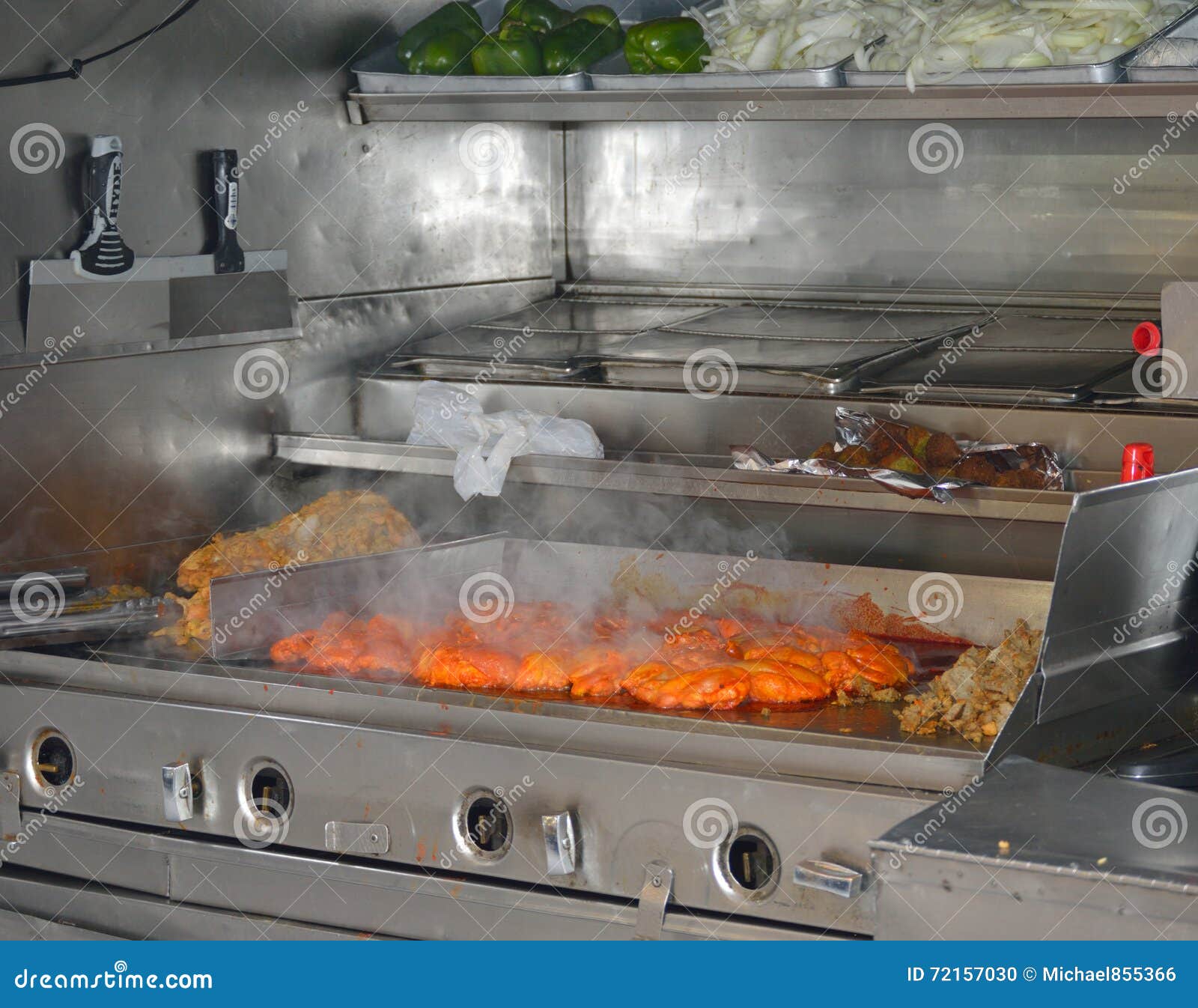 Food cart cooking stock photo. Image of mobile, food - 72157030
