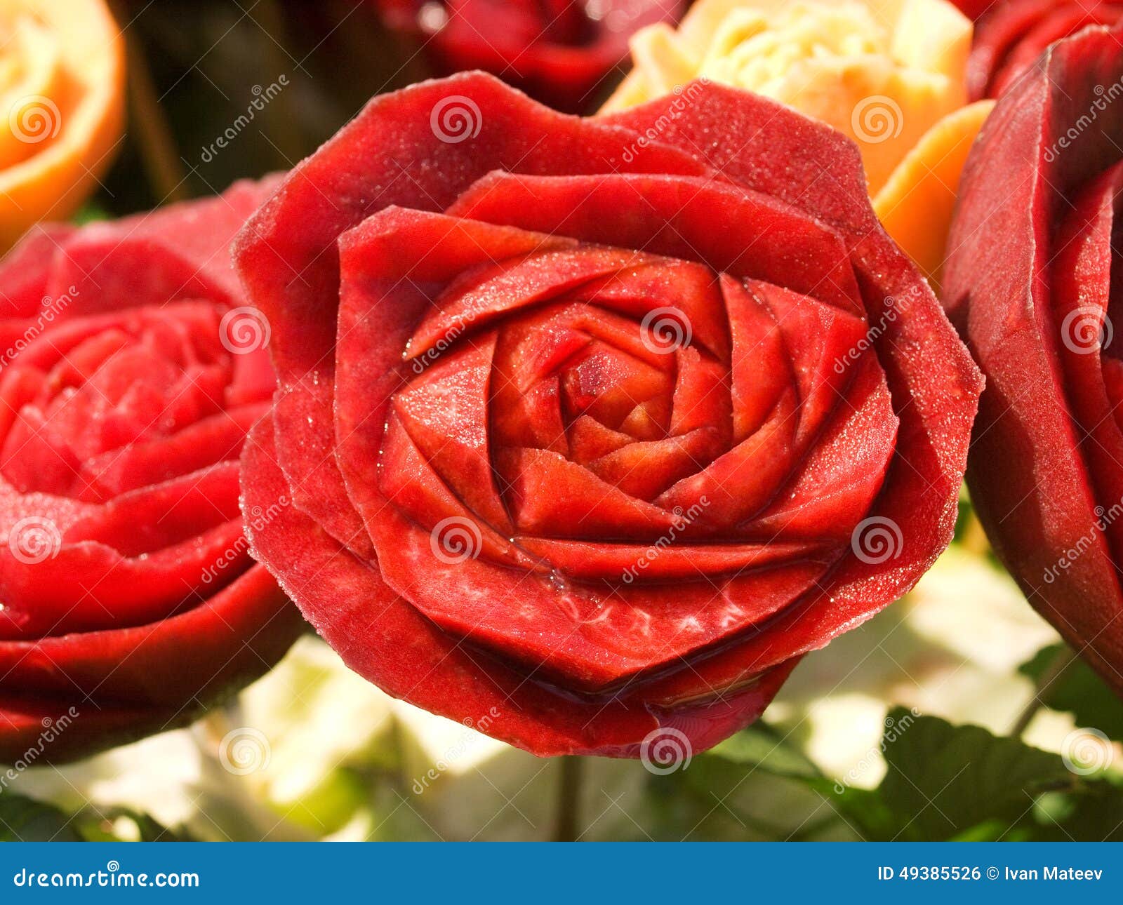 Food carving stock photo. Image of close, group, rose - 49385526