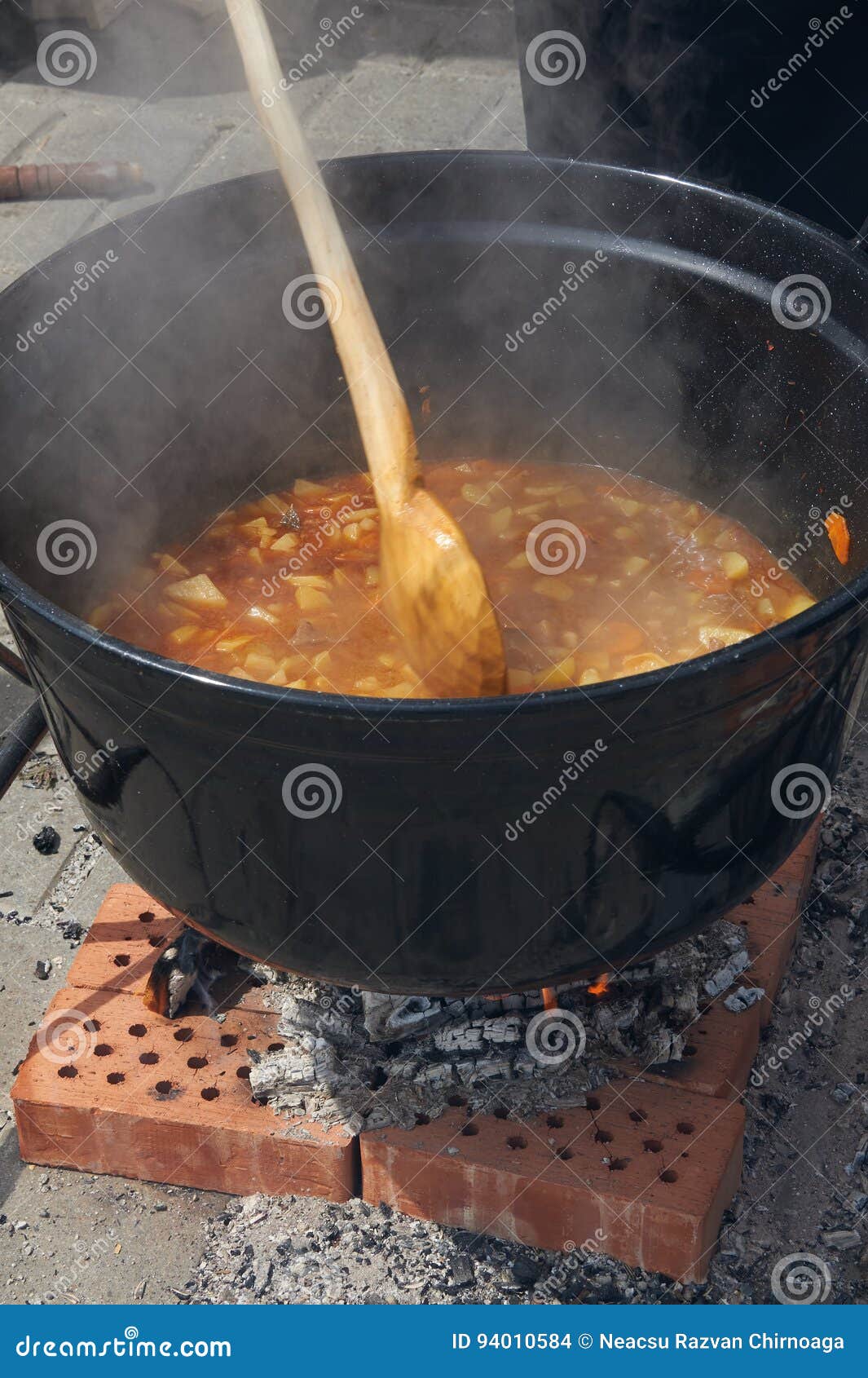 Food at the cauldron stock photo. Image of heat, gourmet - 94010584