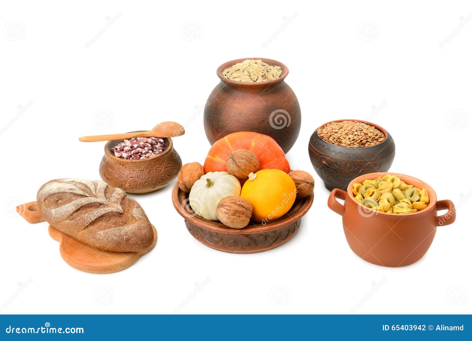 Food in a ceramic pot stock photo. Image of container - 65403942