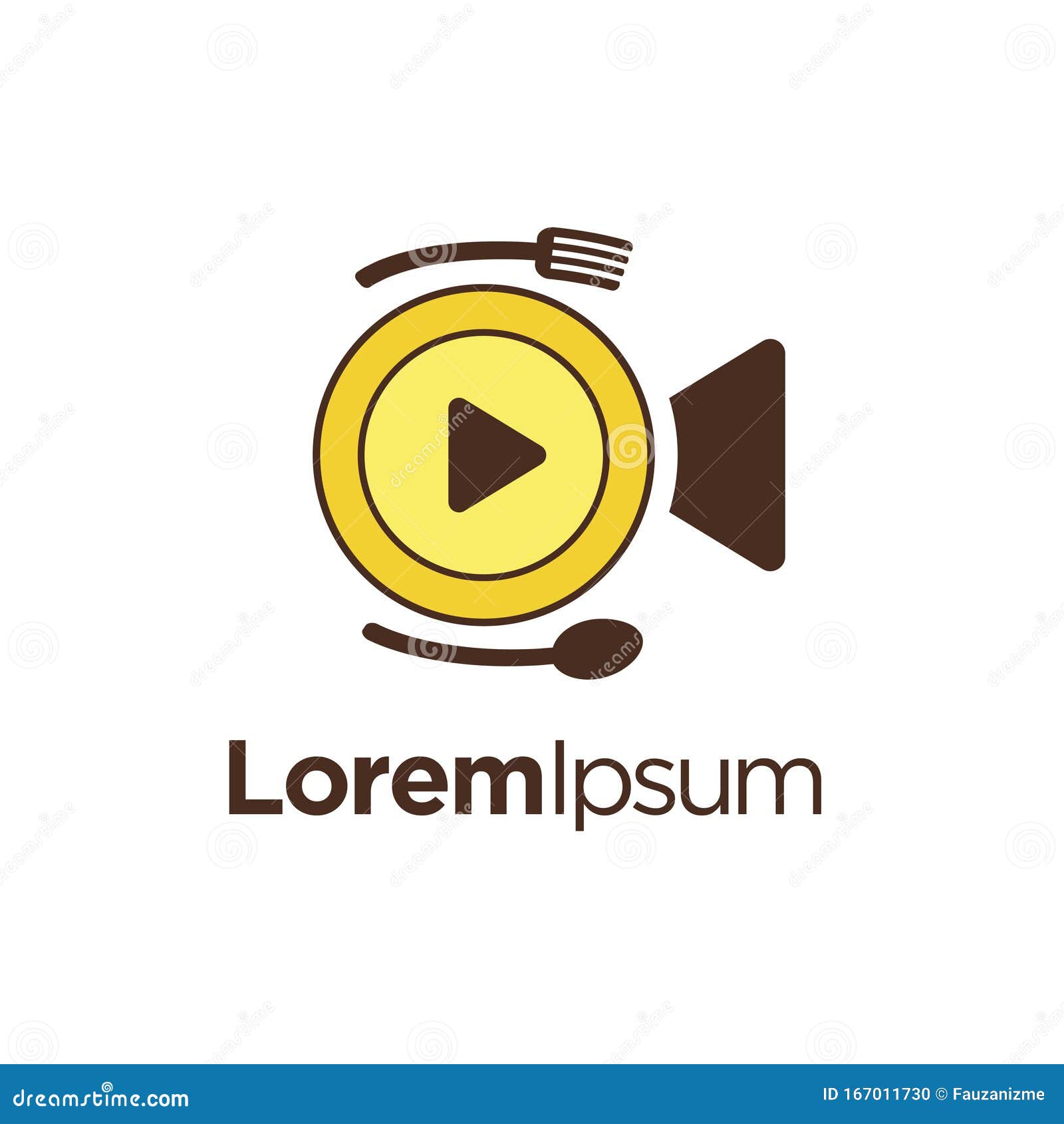 Food Channel Logo Template Design Stock Vector - Illustration of ...