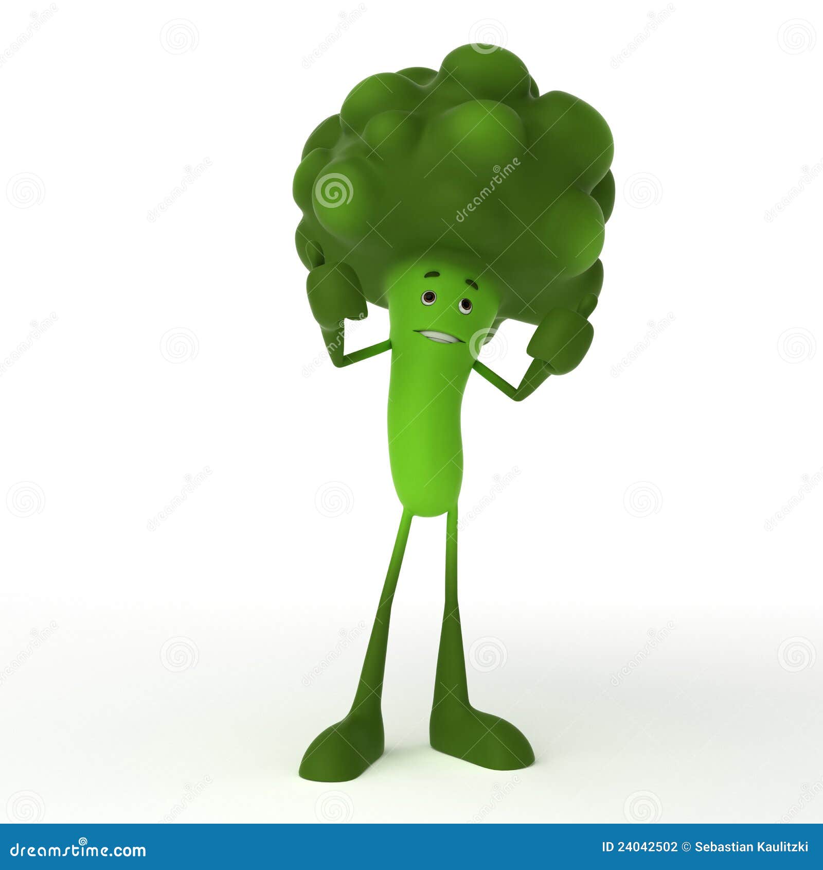 Food character - broccoli stock illustration. Illustration of smiling ...