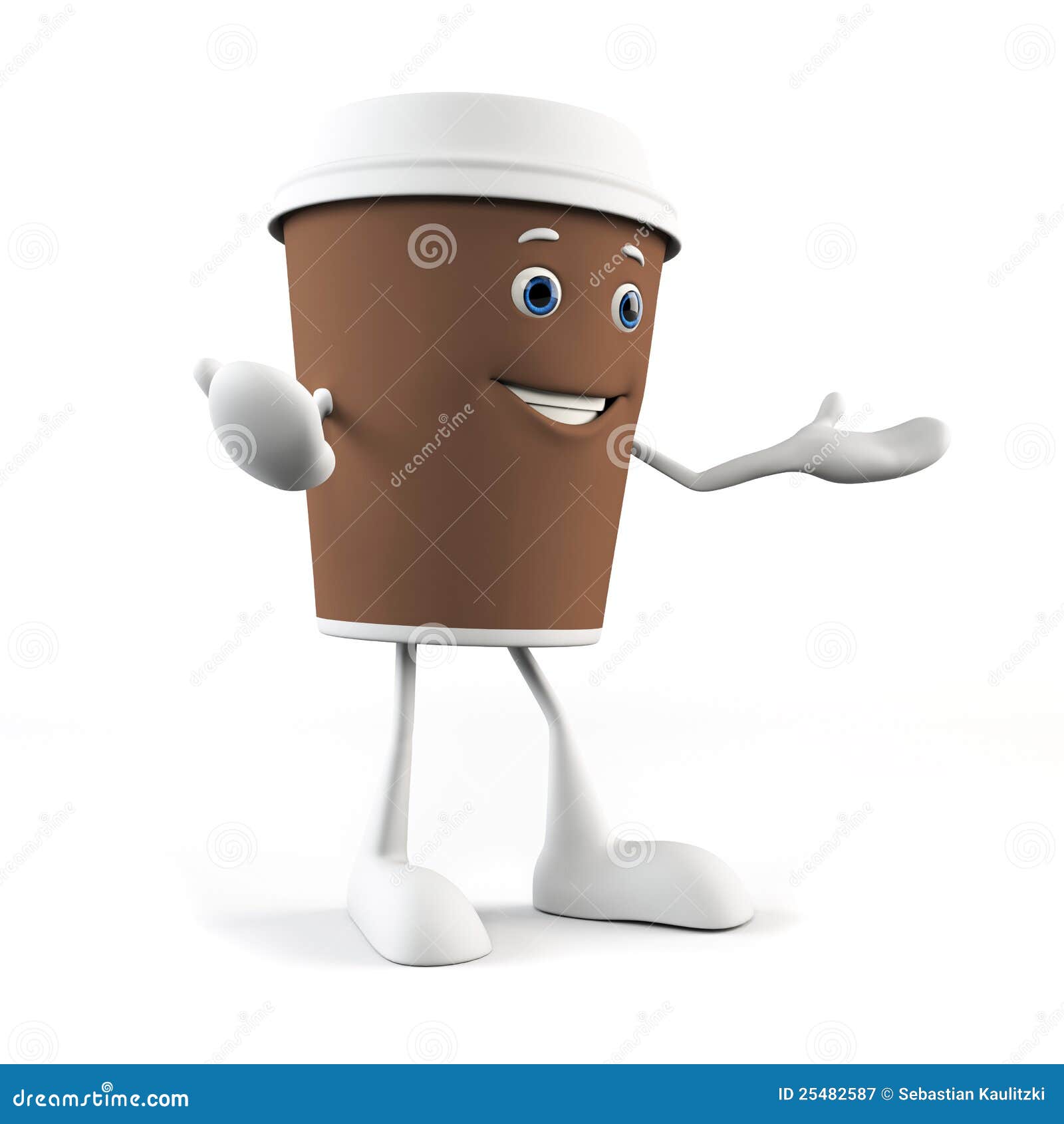 Food Character - Coffee Cup Stock Illustration - Illustration of ...