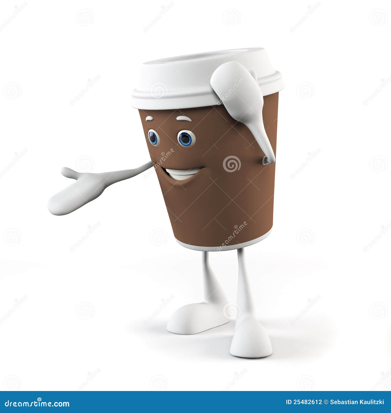 Food Character - Coffee Cup Stock Illustration - Illustration of ...